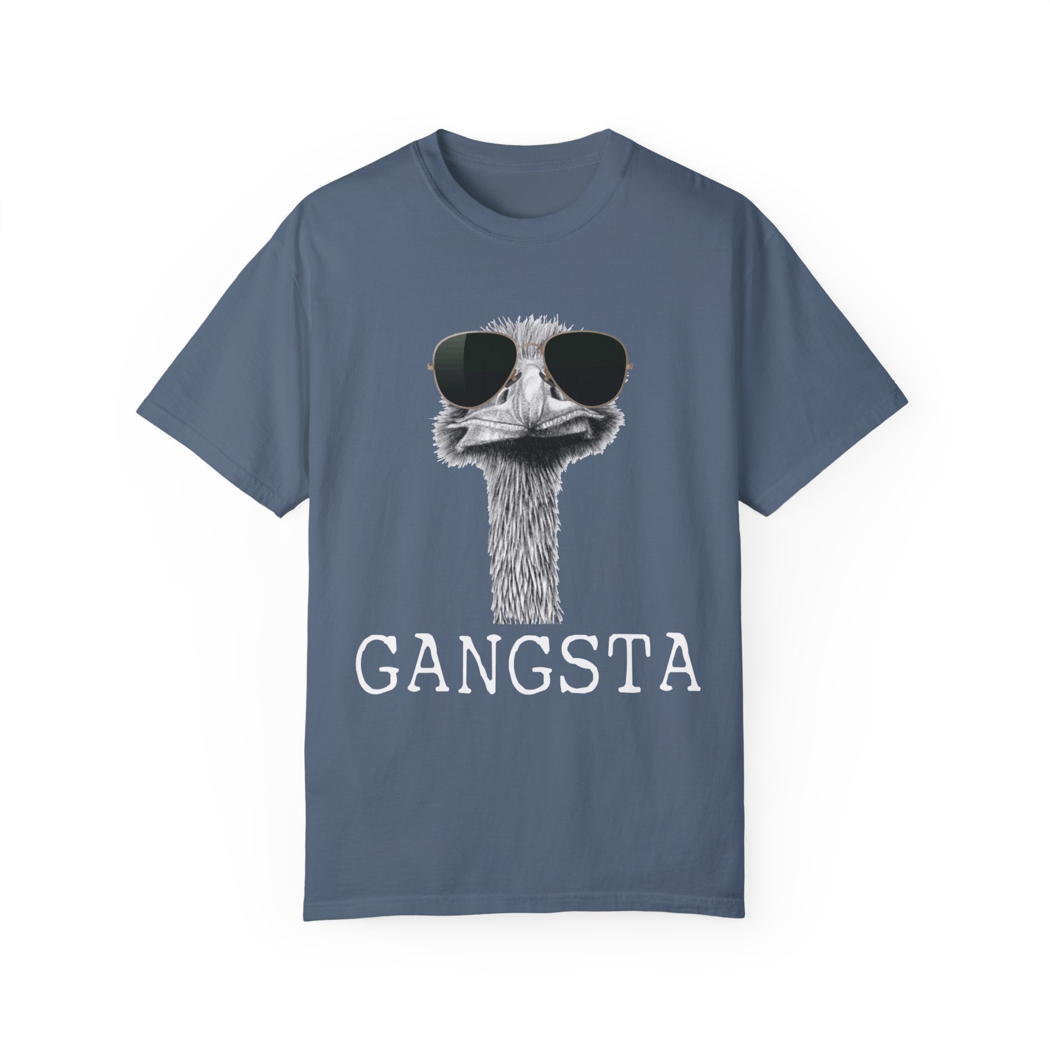 Novelty Funny Ostrich Gangster Fun Gift Cute Hilarious Gangstah Emus ...