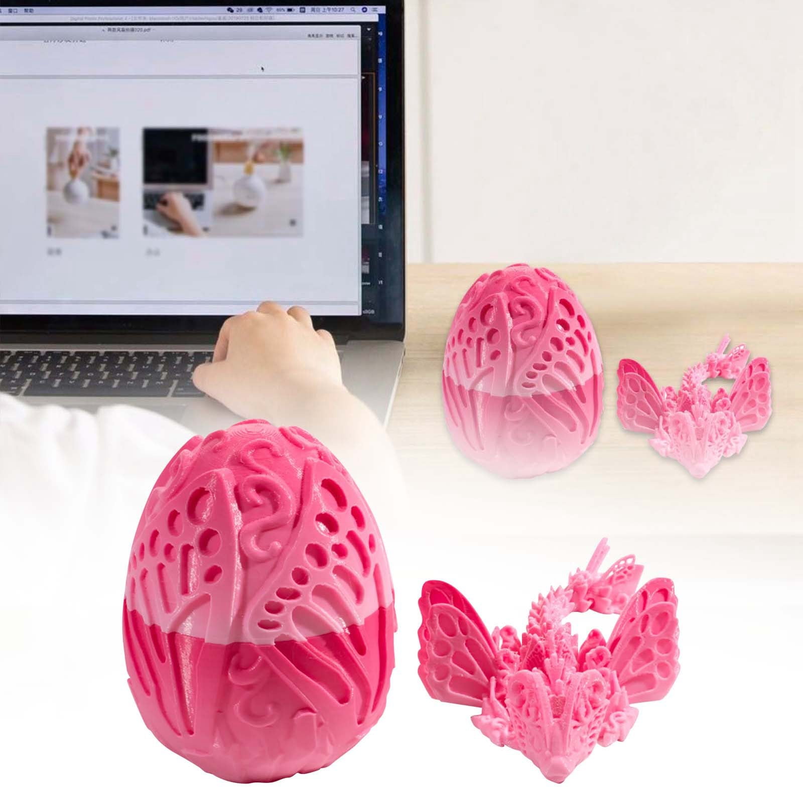 Novelty Funny Toy 3D Printed Egg Articulated Home Desk Executive Toys ...