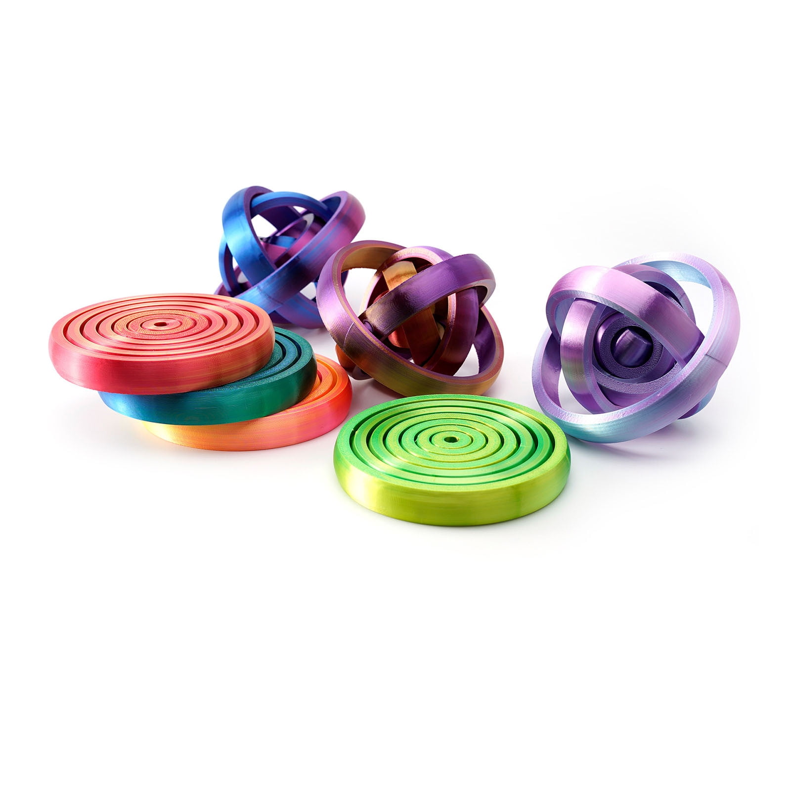 Novelty Funny Toy - Galaxy Stress Toy Spiral Polygon for Adults & Teens | Rotating Stress Toy ...