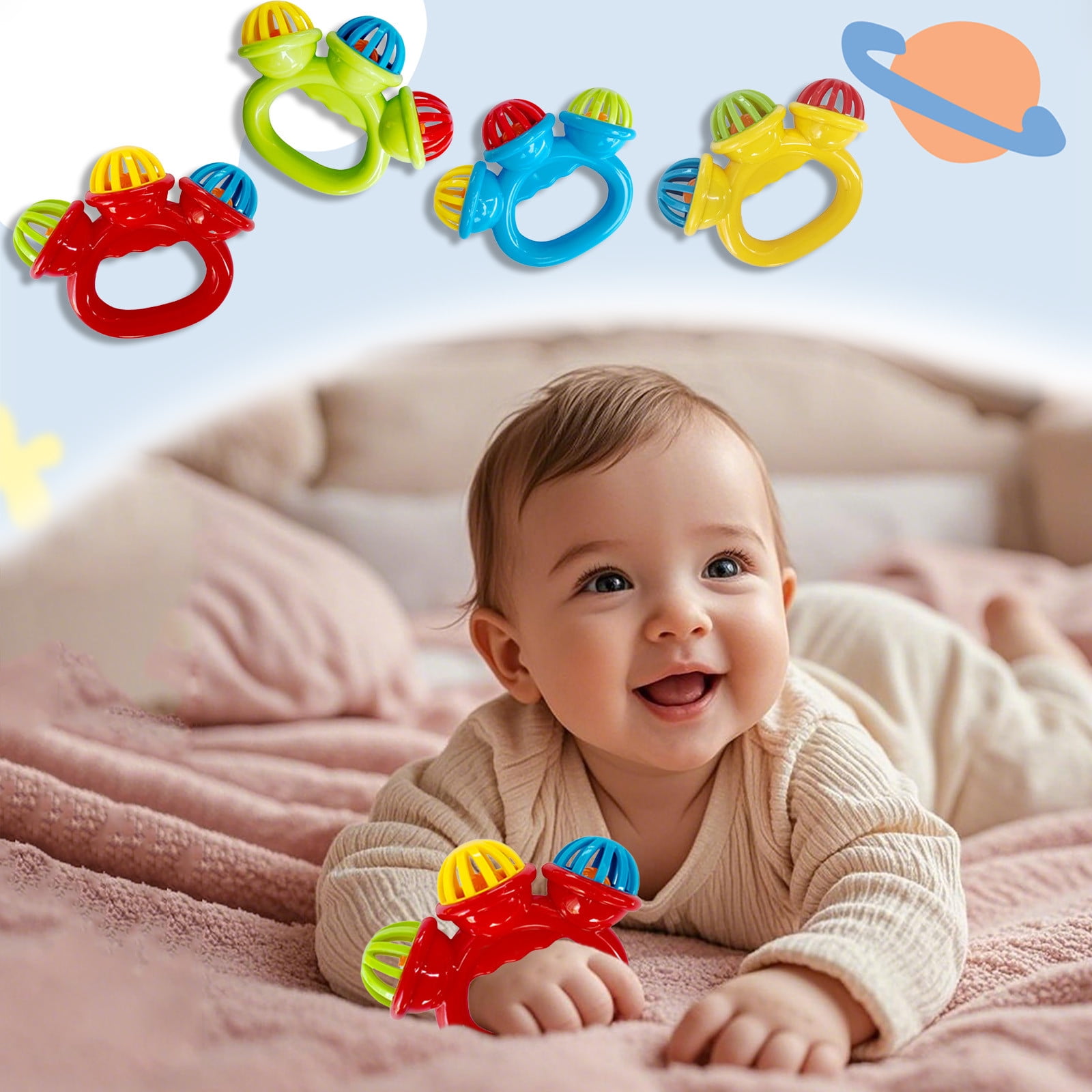 Novelty Funny Toy Hand Jingle Tambourine Mini Percussion Instrument for ...