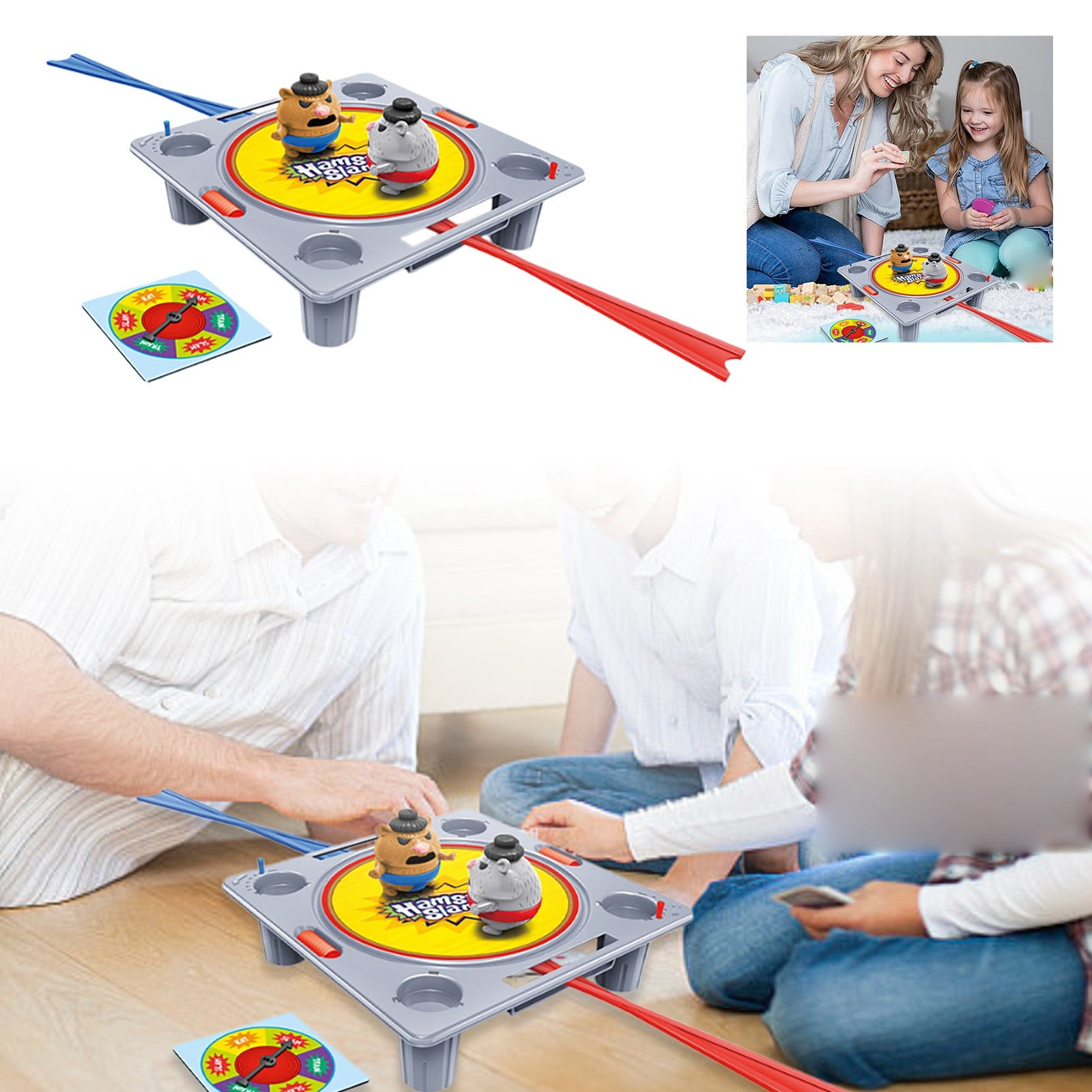 Novelty Funny Toy Wrestling Hamster Desktop Game - Interactive Parent ...