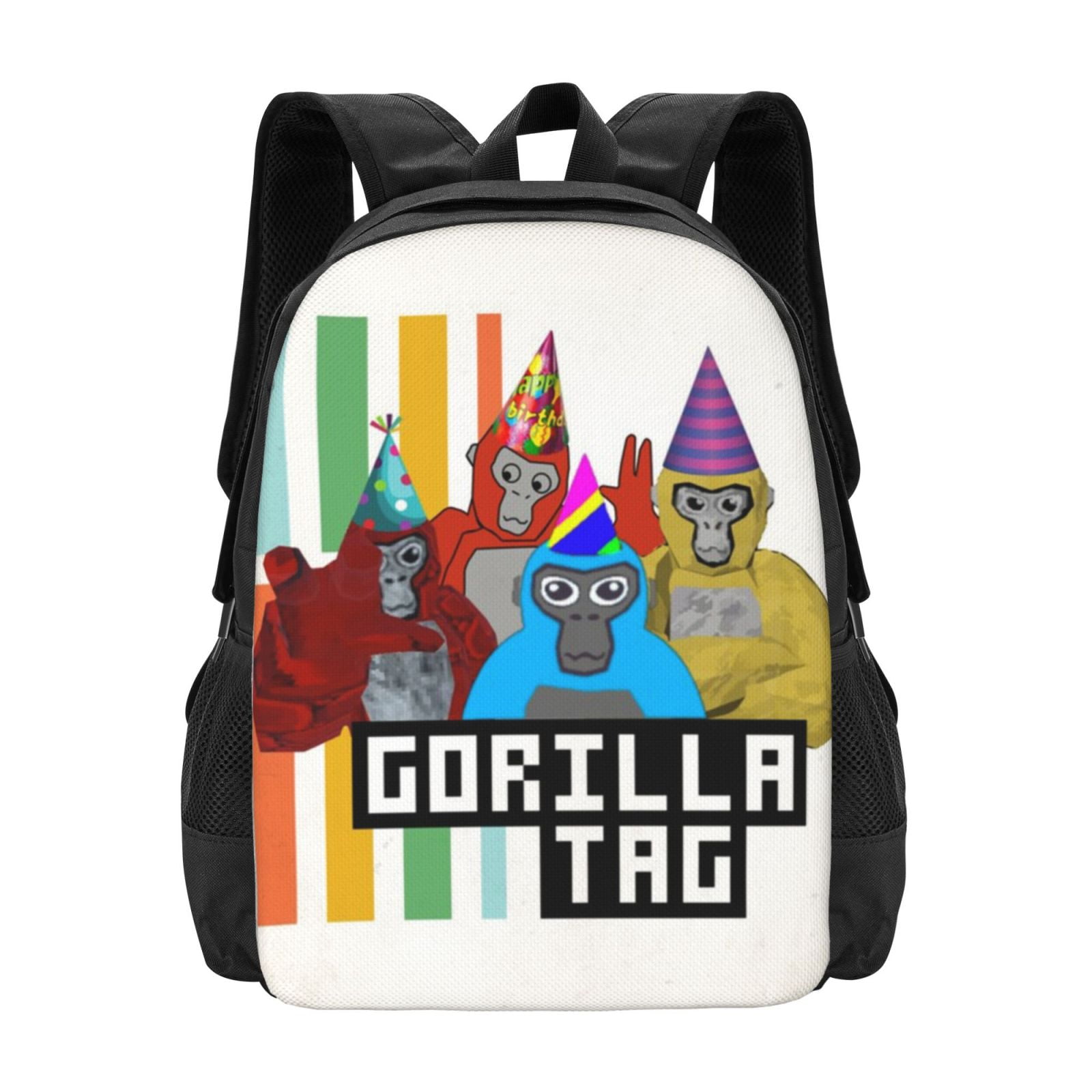 Novelty Game Monkey Backpack 3D Printed Gorilla Tag Monkey Pattern ...
