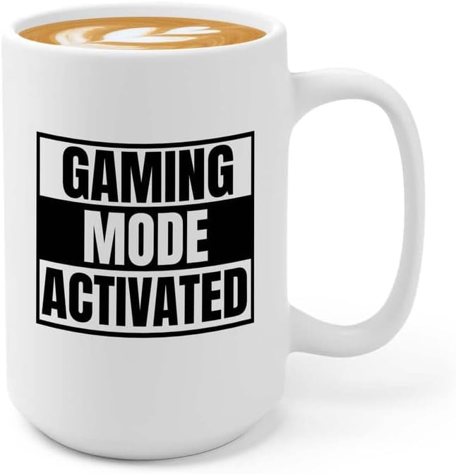 Novelty Gamer Coffee Mug White - where we - Gamer Boyfriend Teen 11 Oz ...