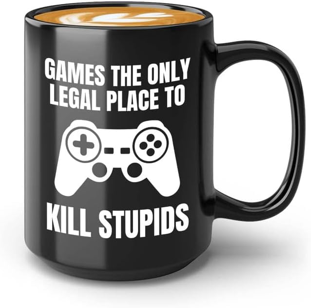 Novelty Gamer Coffee Mug - where we - Gamer Boyfriend Teen 11 Oz ...