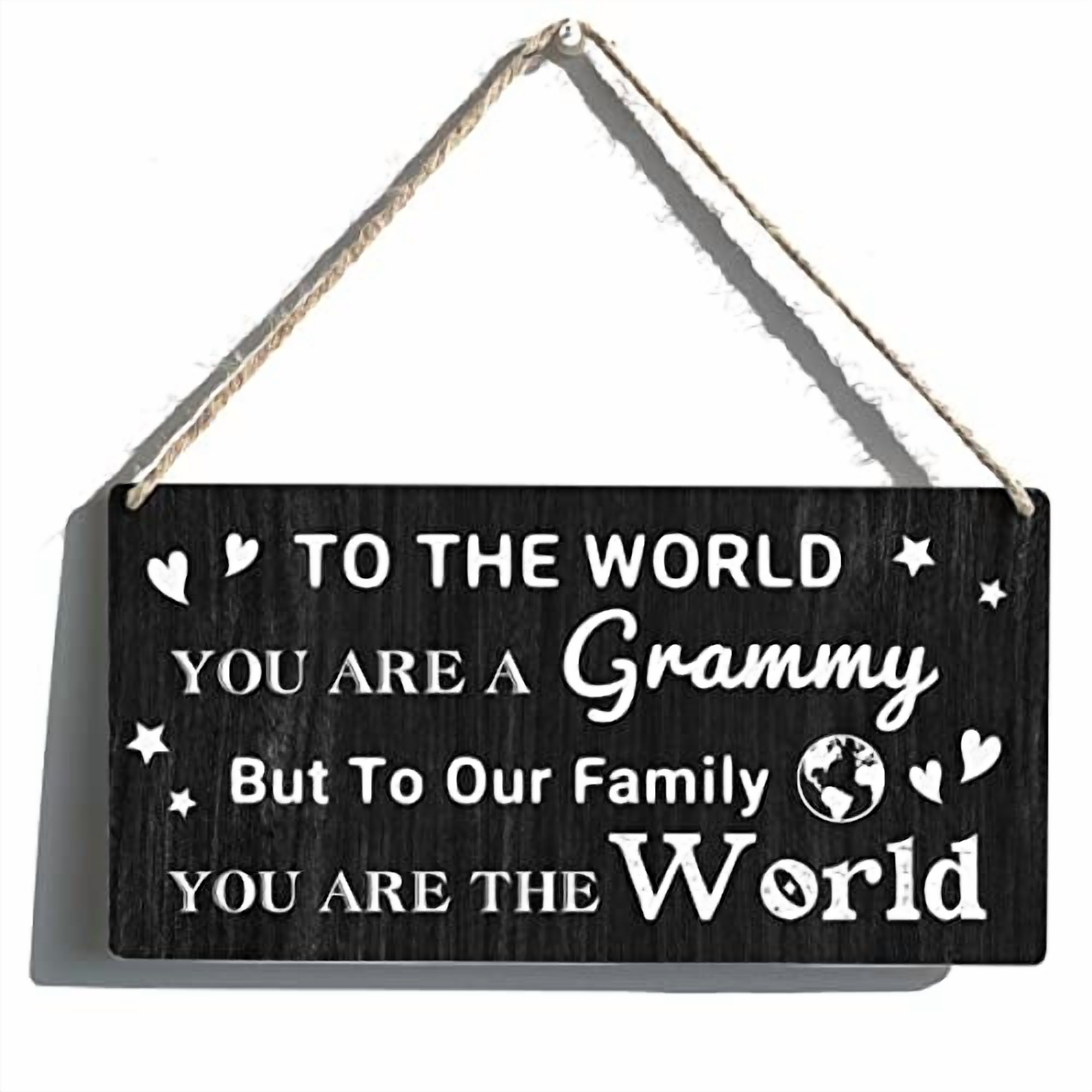 Novelty Grammy Sign Gift Farmhouse to the World You are a Grammy Wooden ...
