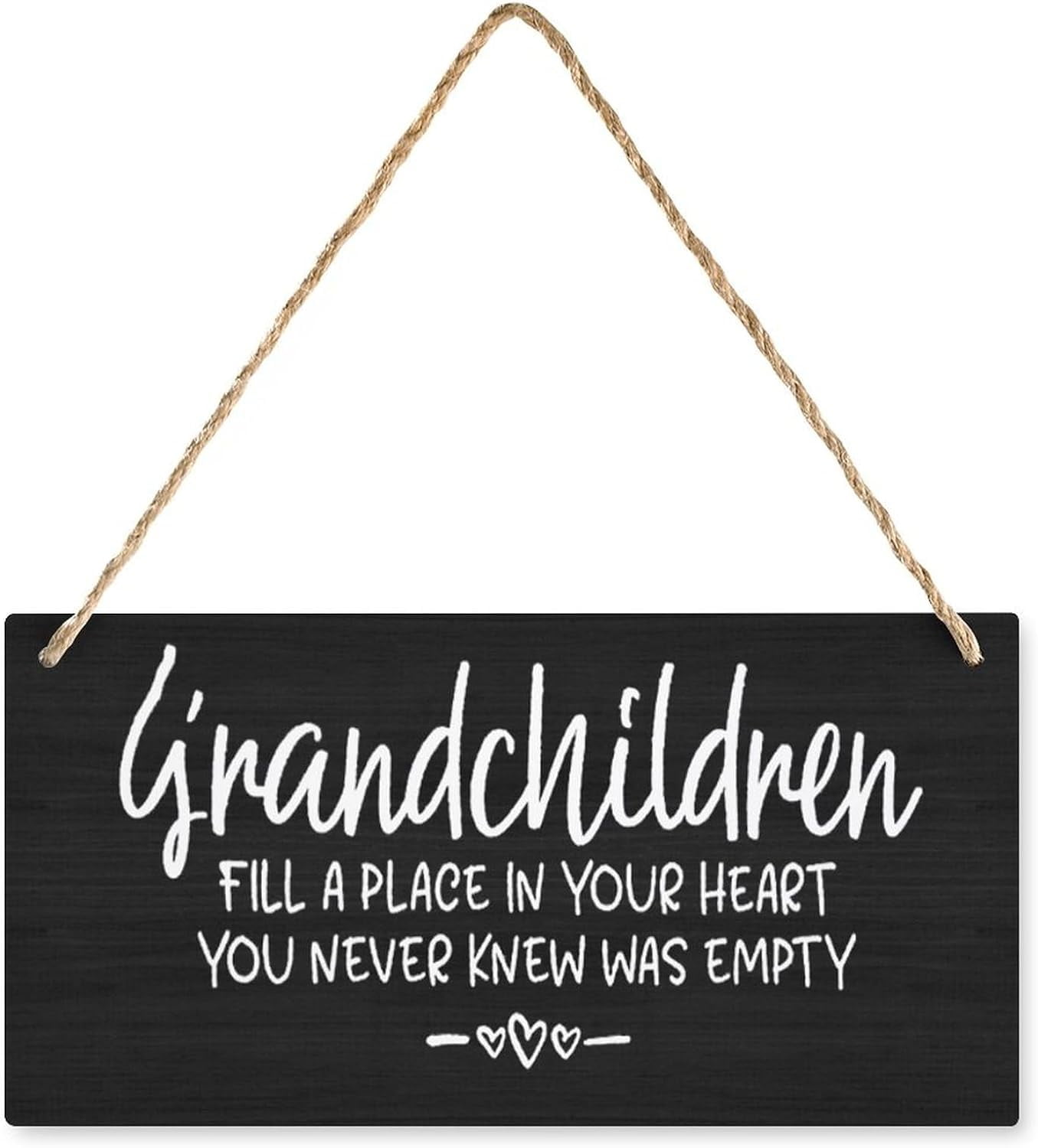 Novelty Grandchildren Fill Place In Heart Printed Wall Plaque Wood ...