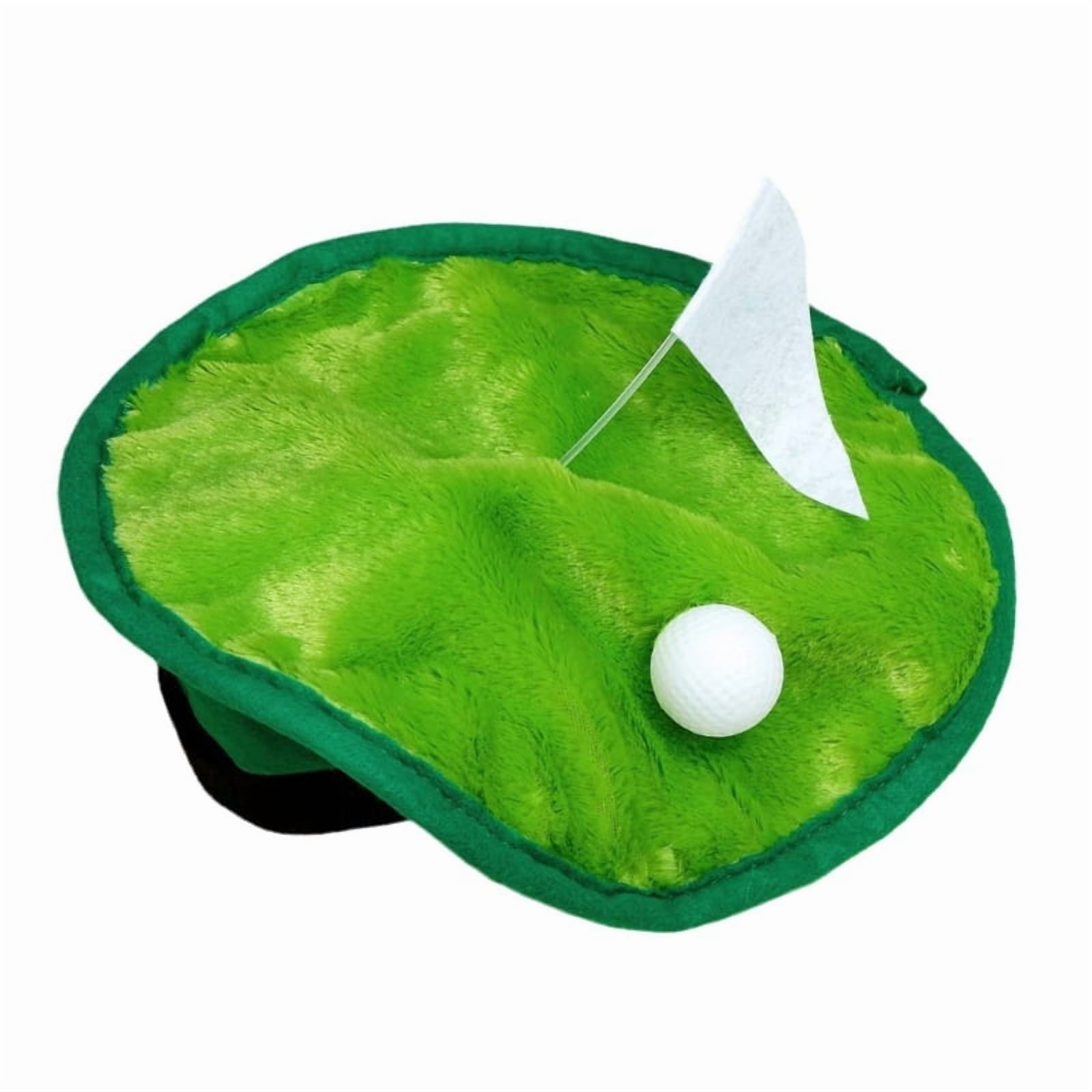 Novelty Green Golfer Beret Hat with Golf Ball Flags Decoration for ...