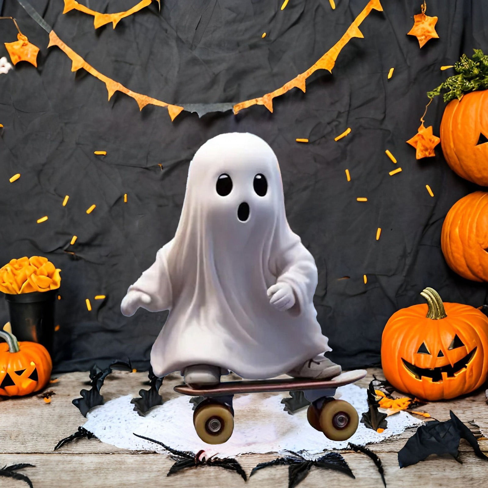 Novelty Halloween Ghost Decorations Halloween Skateboarding Ghosts ...