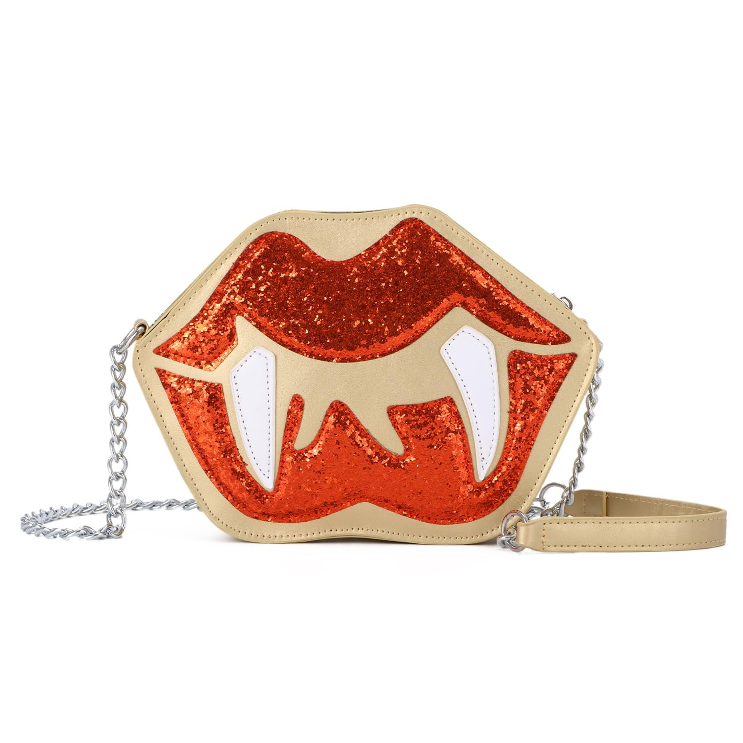 Novelty Halloween Purse for Women Fun Shaped Lip Shoulder Bag Devil ...