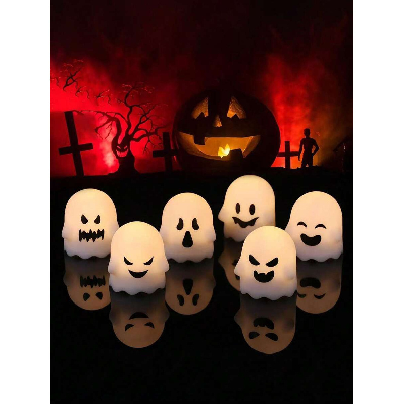Novelty Halloween Spider Tea Lights: flameless LED, battery-operated ...