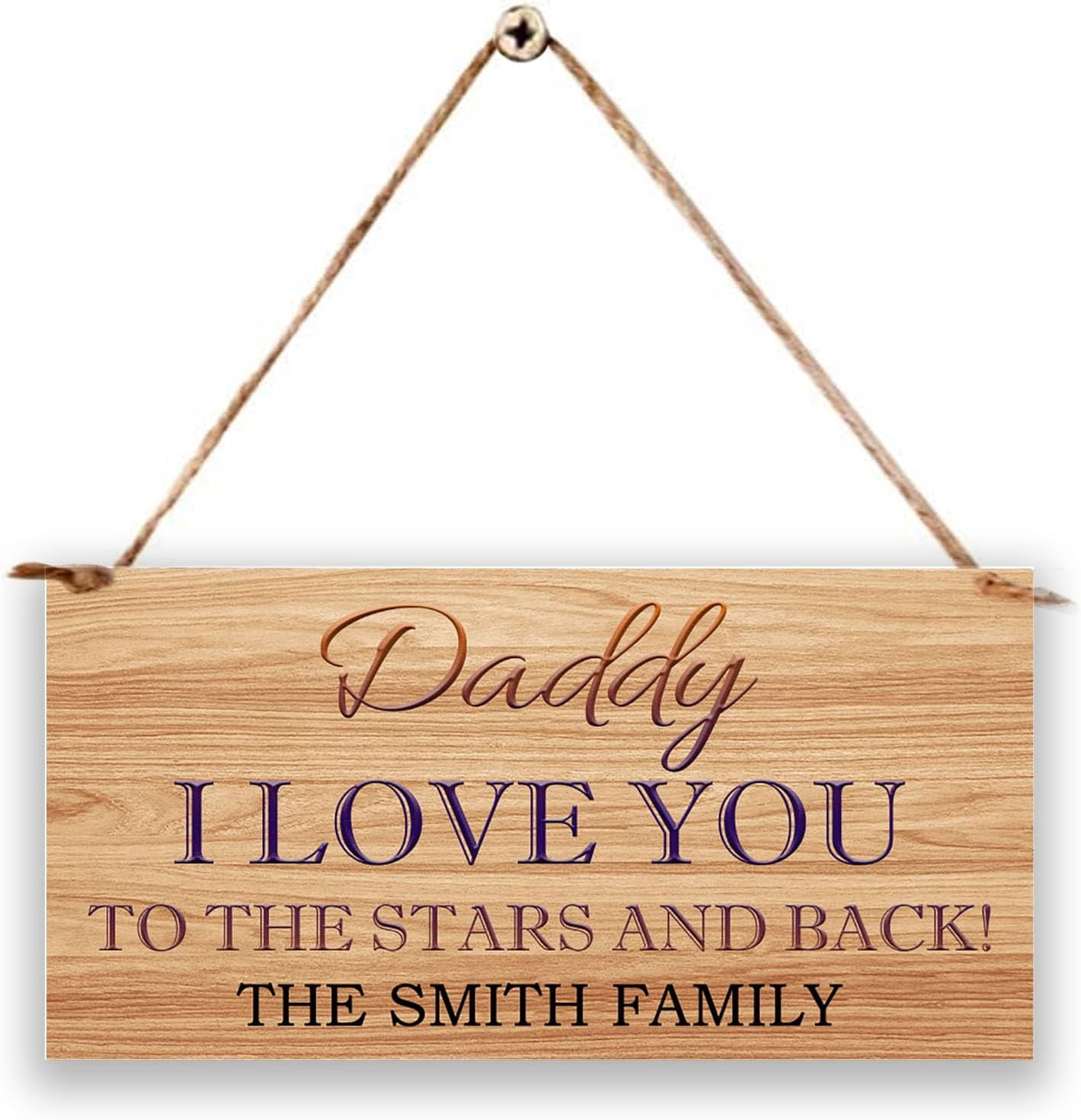 Novelty Hanging Wood Sign for Home Decor Father's Day gift Rustic Signs ...