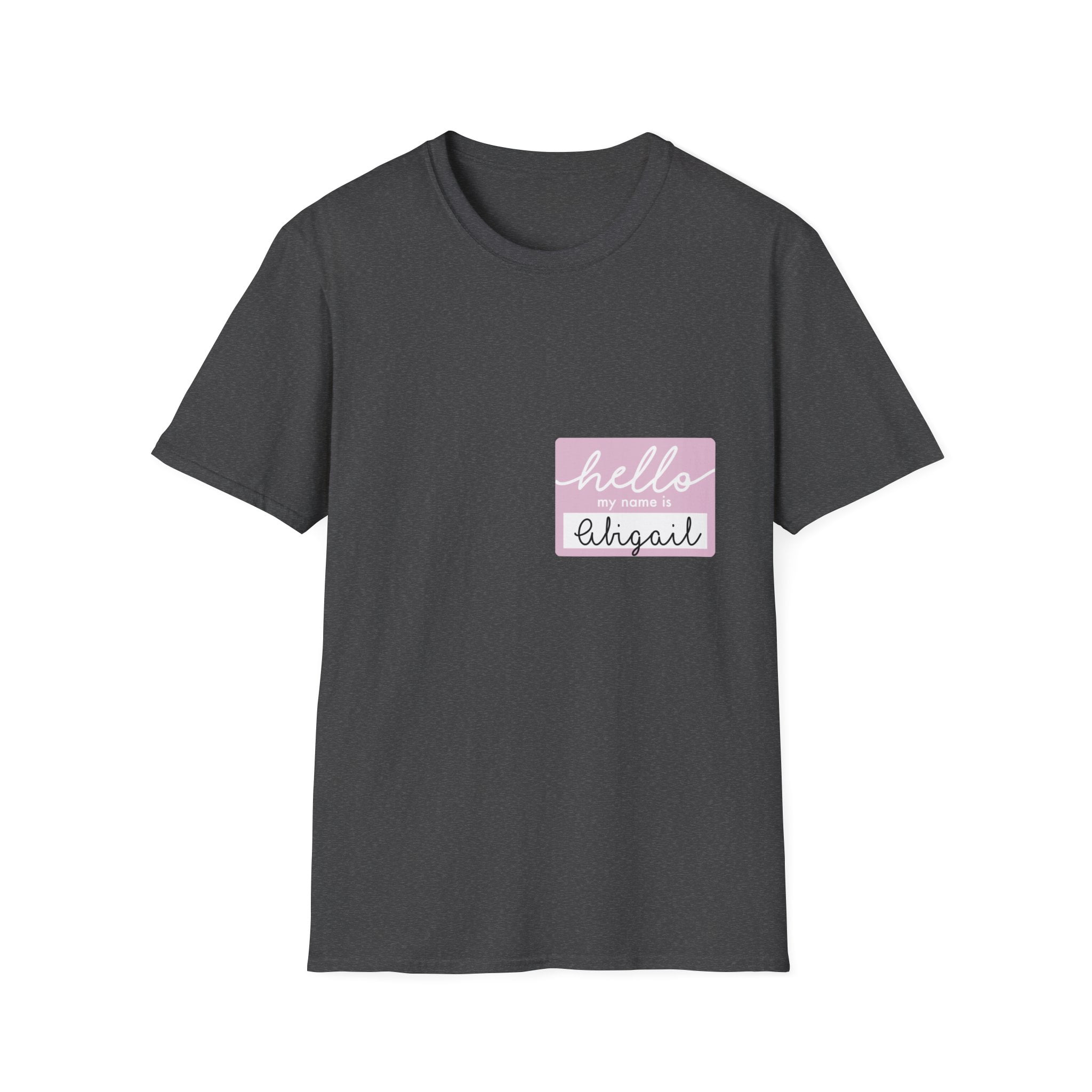 Novelty Hello My Name Is Abigail Women Wife Tag Nickname Fun Cute Name ...