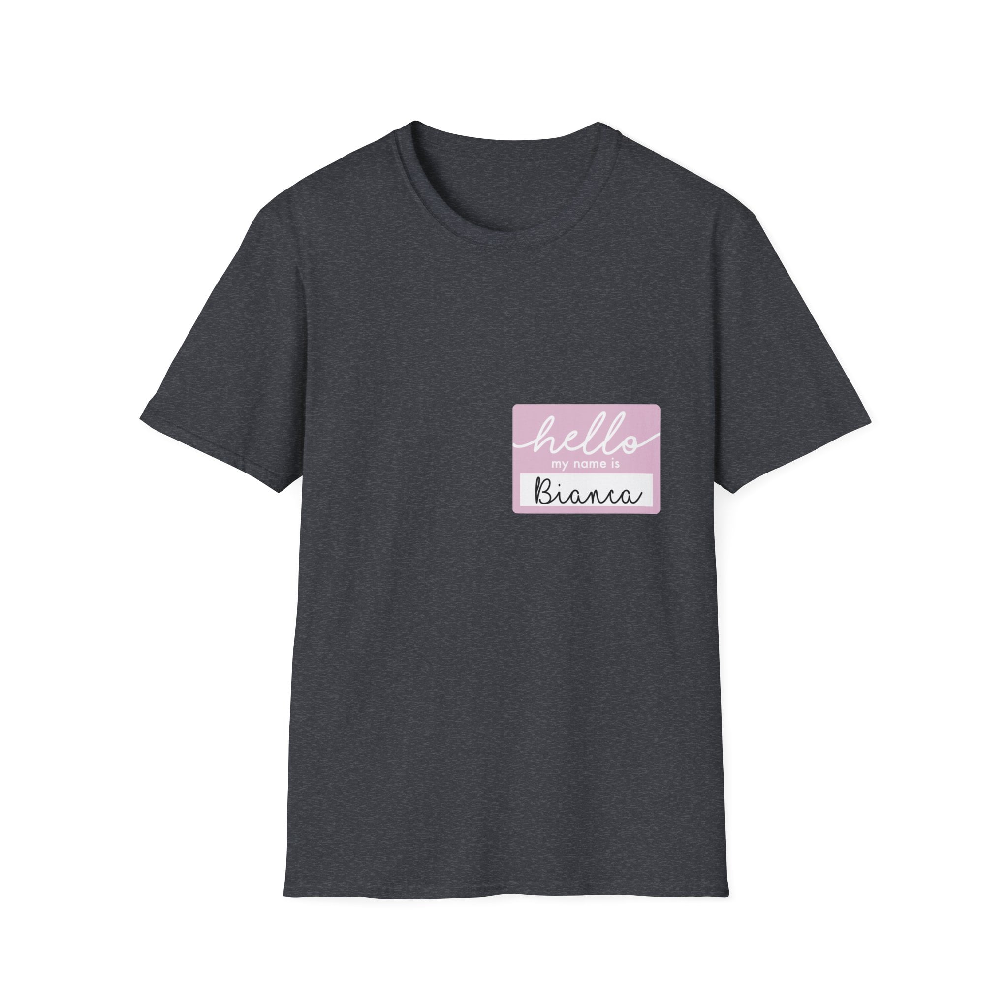 Novelty Hello My Name Is Bianca Women Wife Tag Nickname Fun Cute Name ...