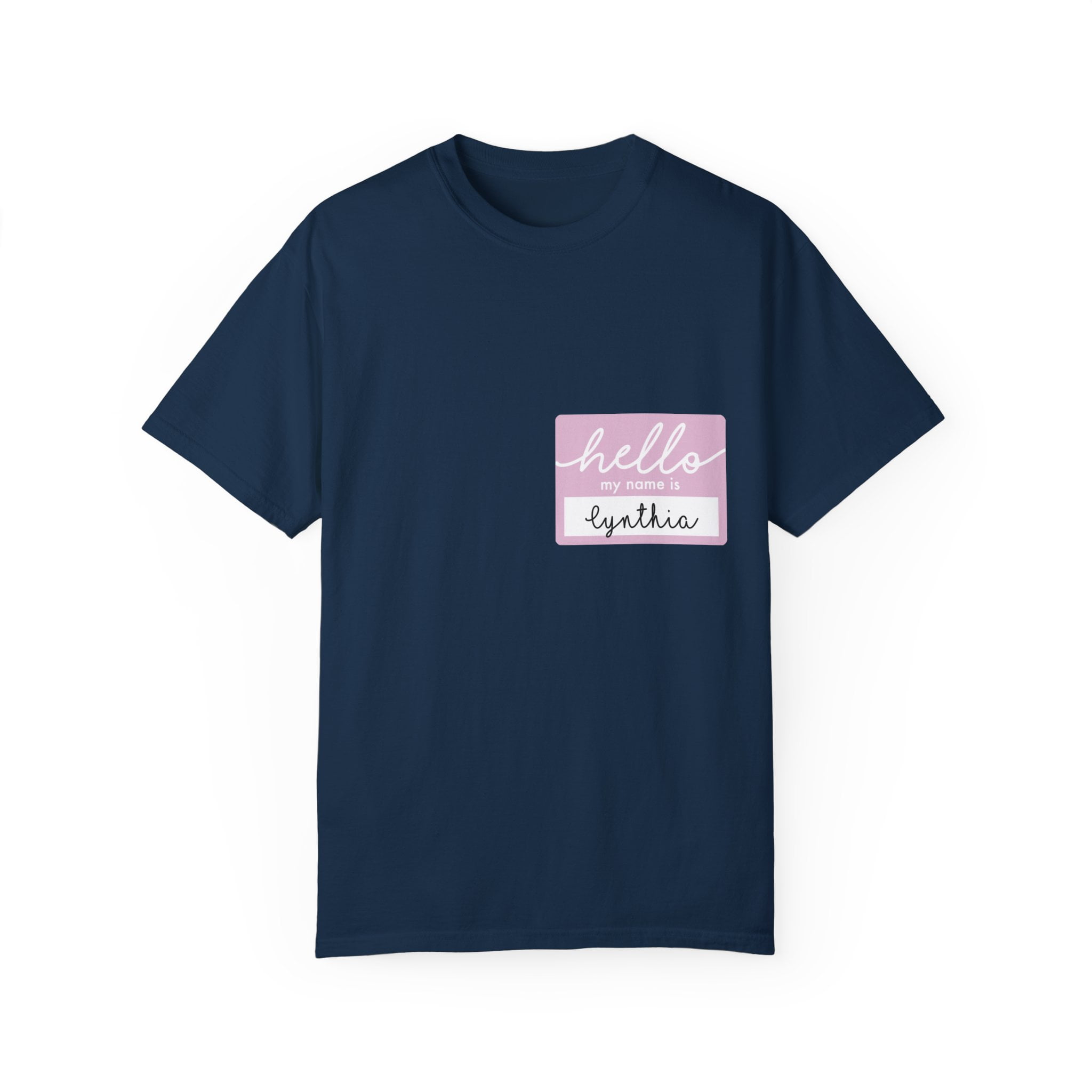 Novelty Hello My Name Is Cynthia Women Wife Tag Nickname Fun Cute Name ...