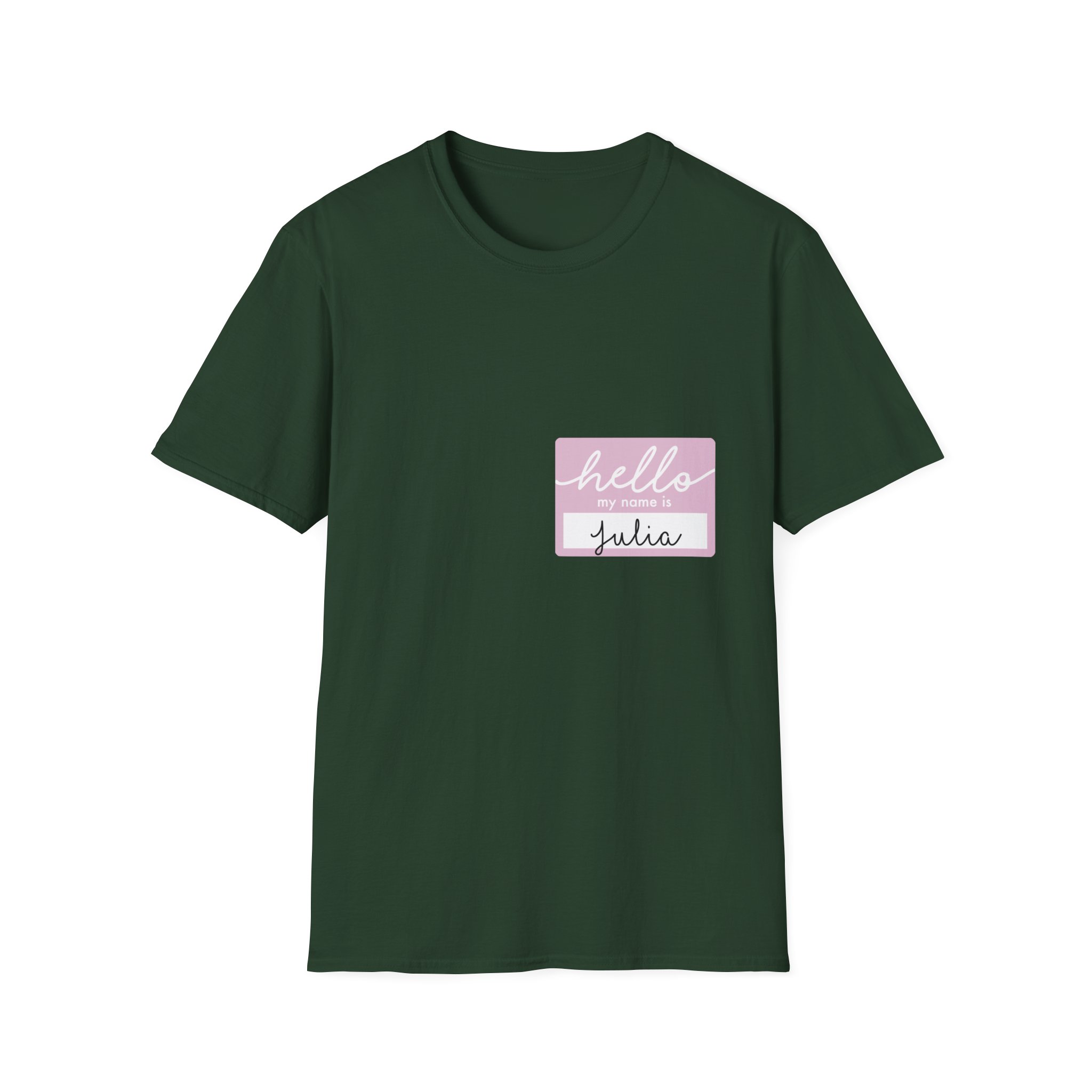Novelty Hello My Name Is Julia Women Wife Tag Nickname Fun Cute Name ...