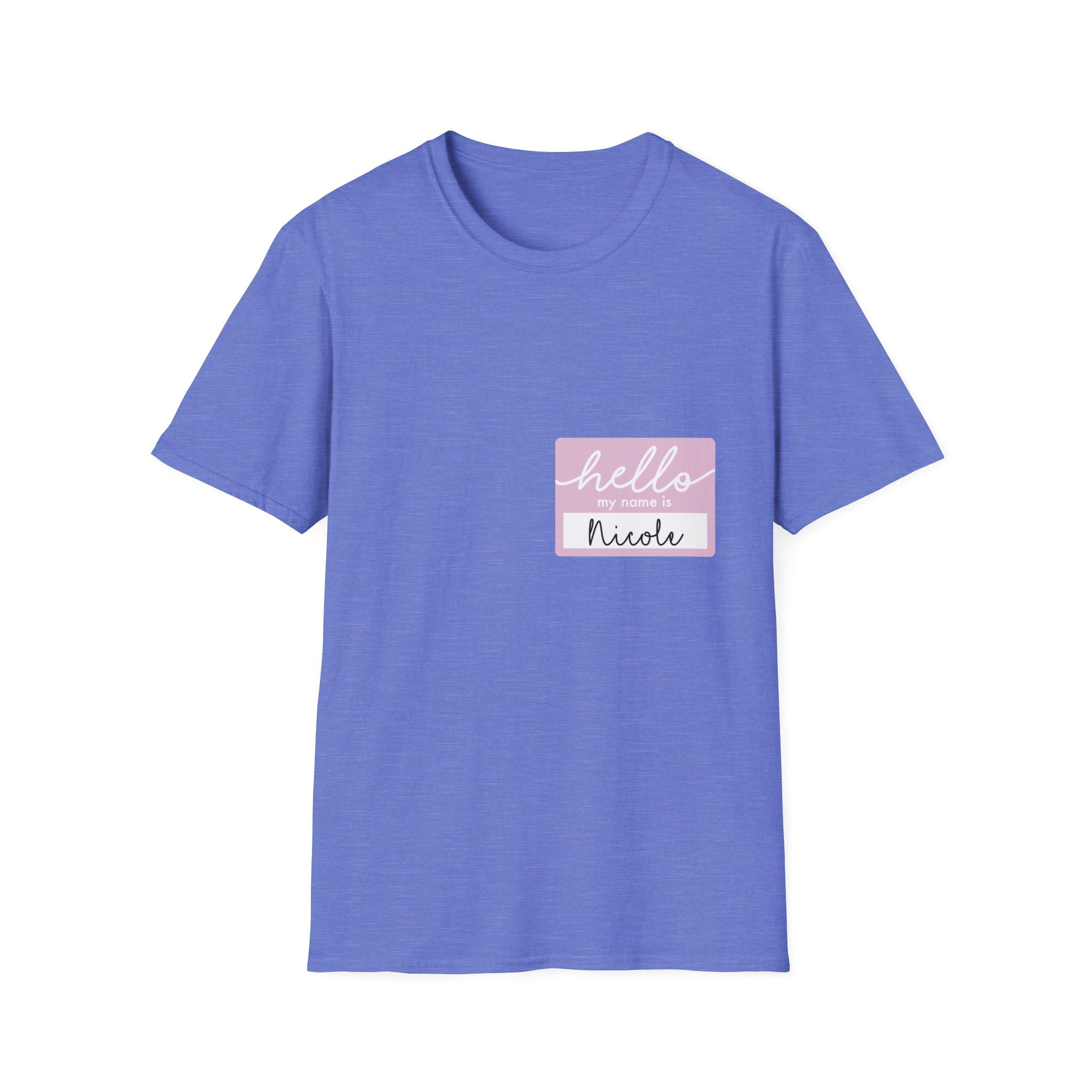 Novelty Hello My Name Is Nicole Women Wife Tag Nickname Fun Cute Name ...
