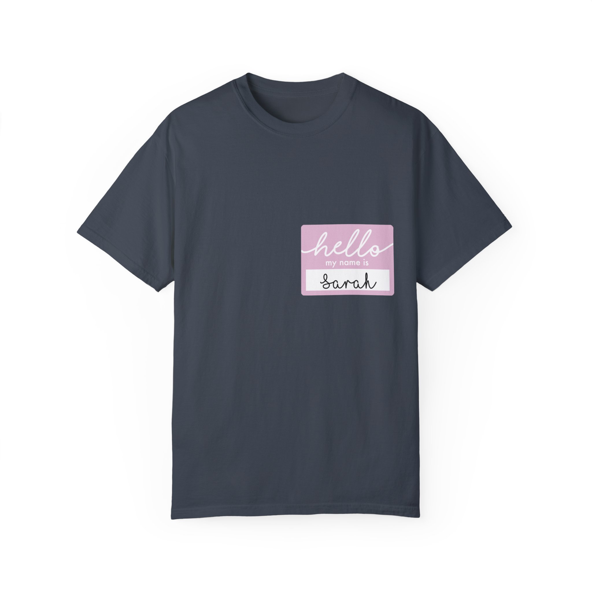 Novelty Hello My Name Is Sarah Women Wife Tag Nickname Fun Cute Name ...