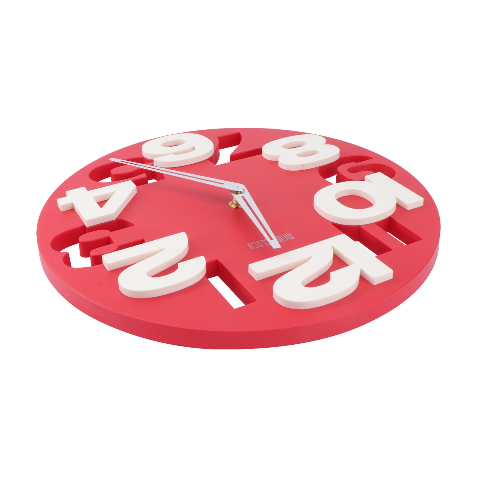 IMIKEYA Creative Clocks Round Hard Plastic Time Display Adults Home ...