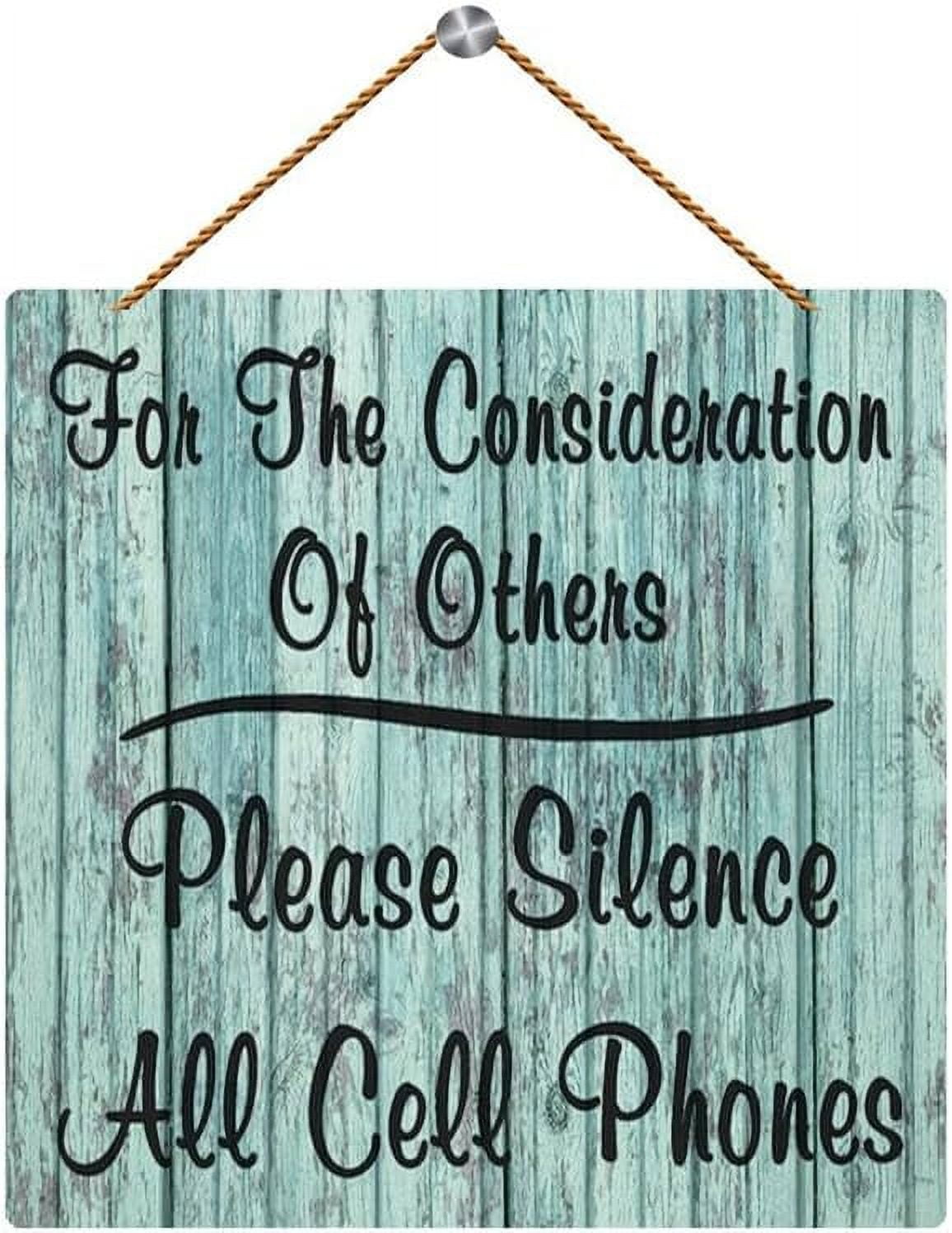 Novelty Home Wall Decor Signs For The Consideration Of Others Please ...