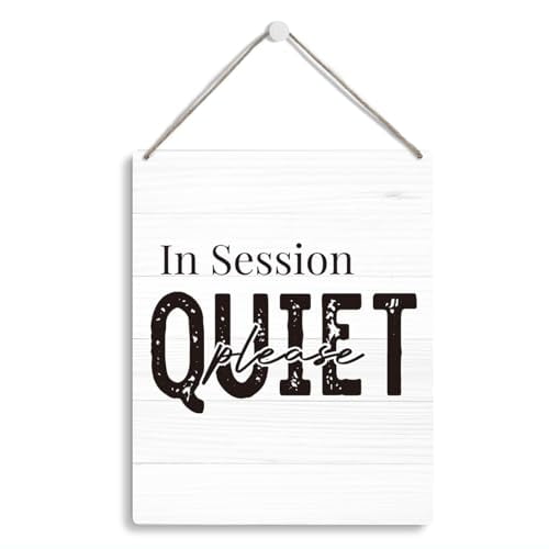 Novelty In Session Door Sign for Therapists, In Session Quiet Please ...