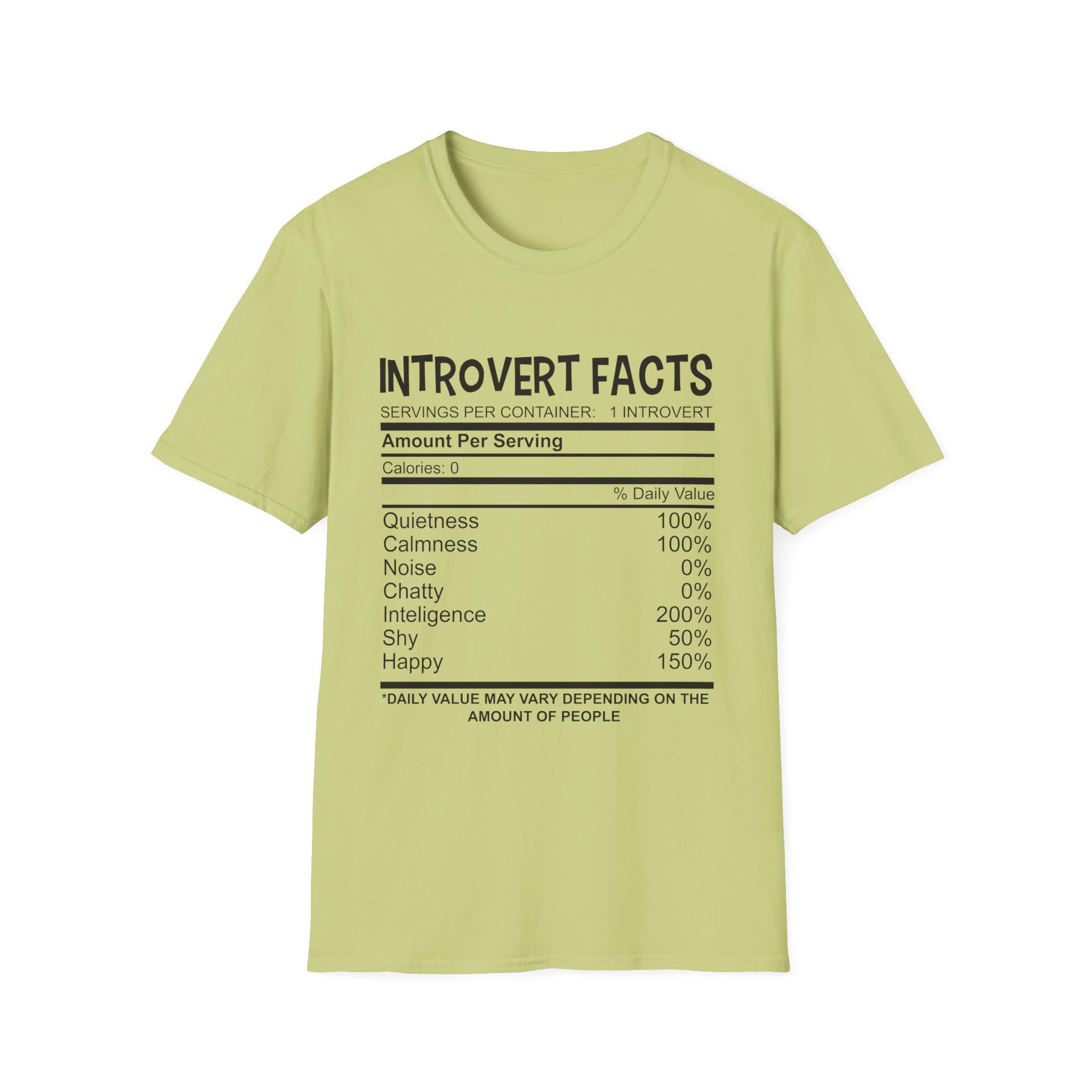 Novelty Introvert Shy Sarcastic Personality Gag Funny Saying Introverts ...
