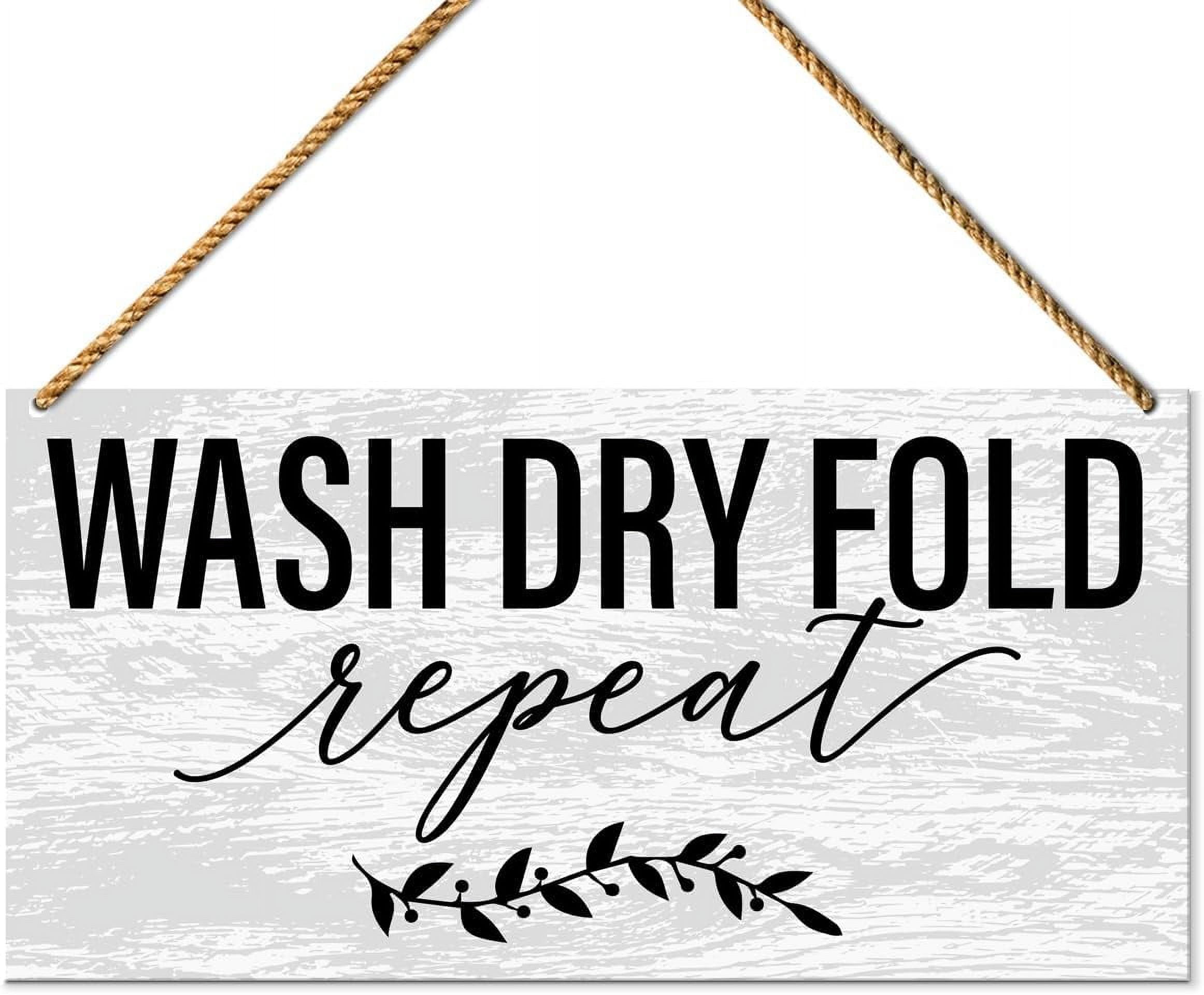 Novelty Laundry Wood Sign Laundry Wash Room Decorations for Farmhouse ...
