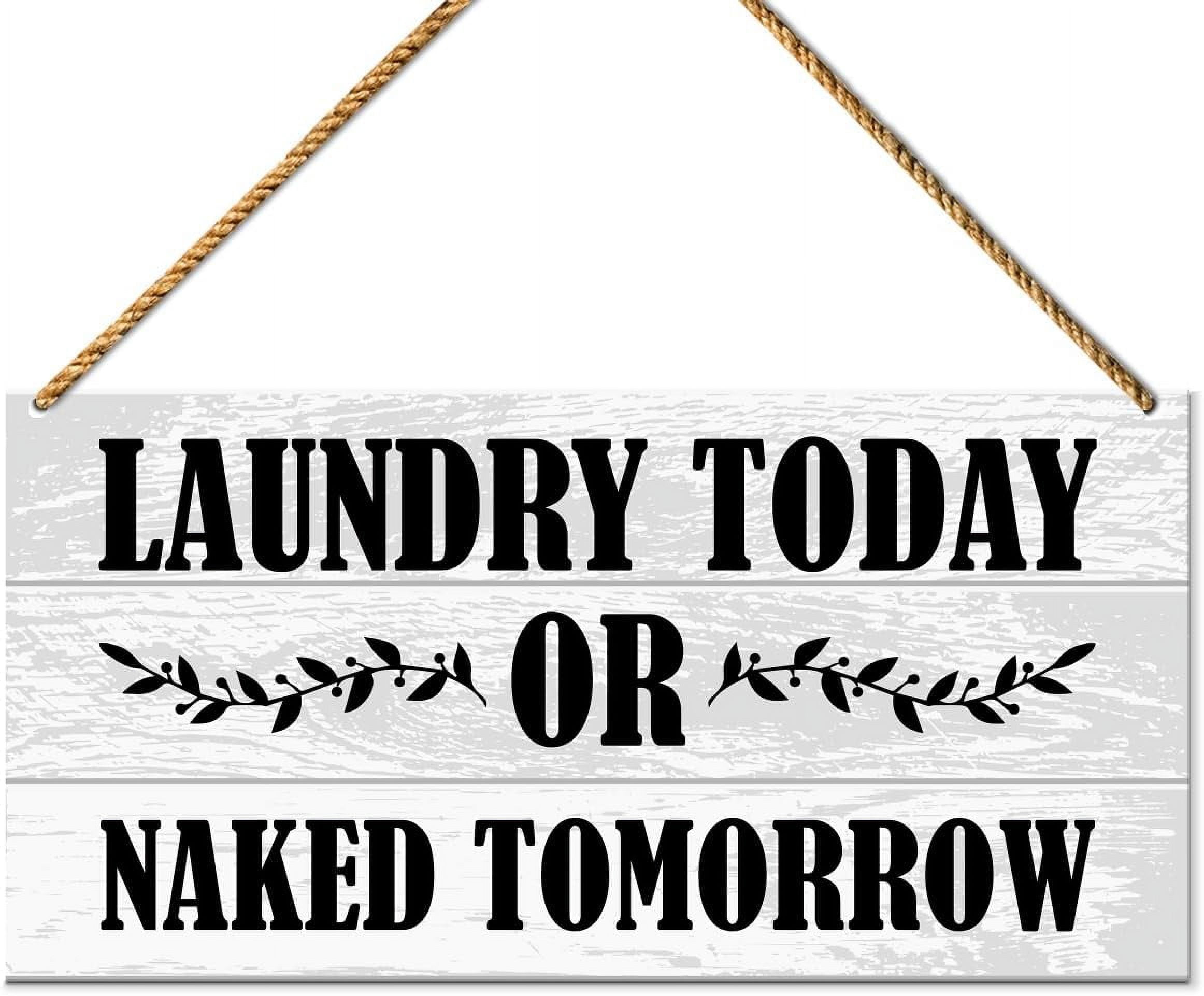 Novelty Laundry Wood Sign Laundry Wash Room Decorations for Farmhouse ...