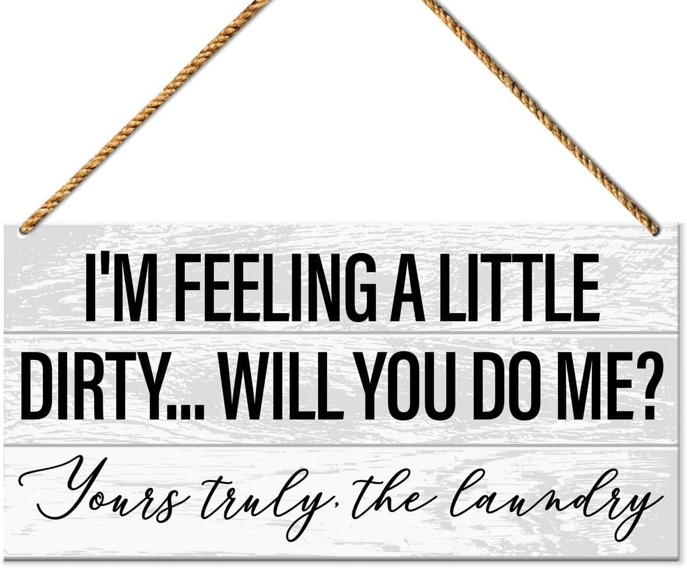 Novelty Laundry Wood Sign Laundry Wash Room Decorations for Farmhouse ...