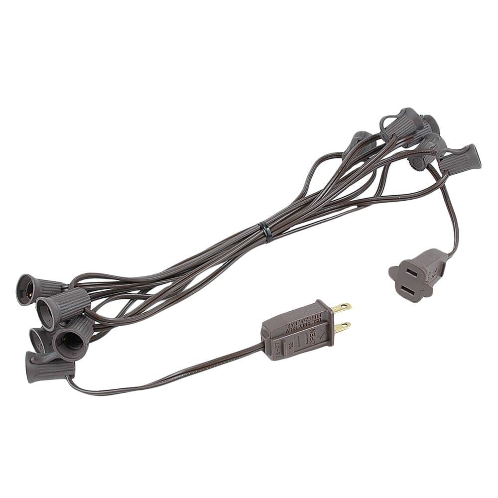 Novelty Lights 10 Feet C7/E12 Candelabra Base Christmas Stringer ...