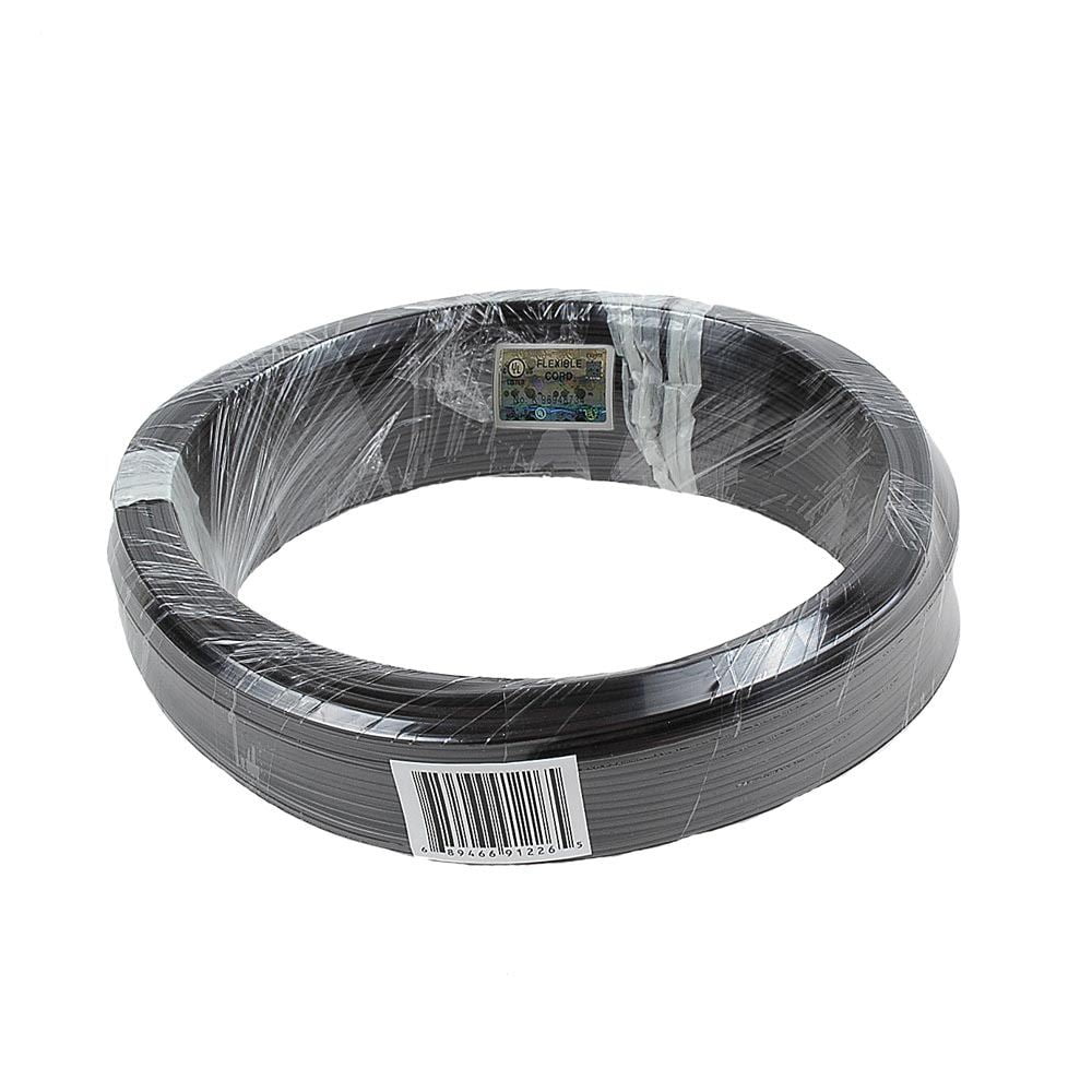 Novelty Lights 100' Black SPT-1 Zip Extension Cord Wire Spool, Make ...
