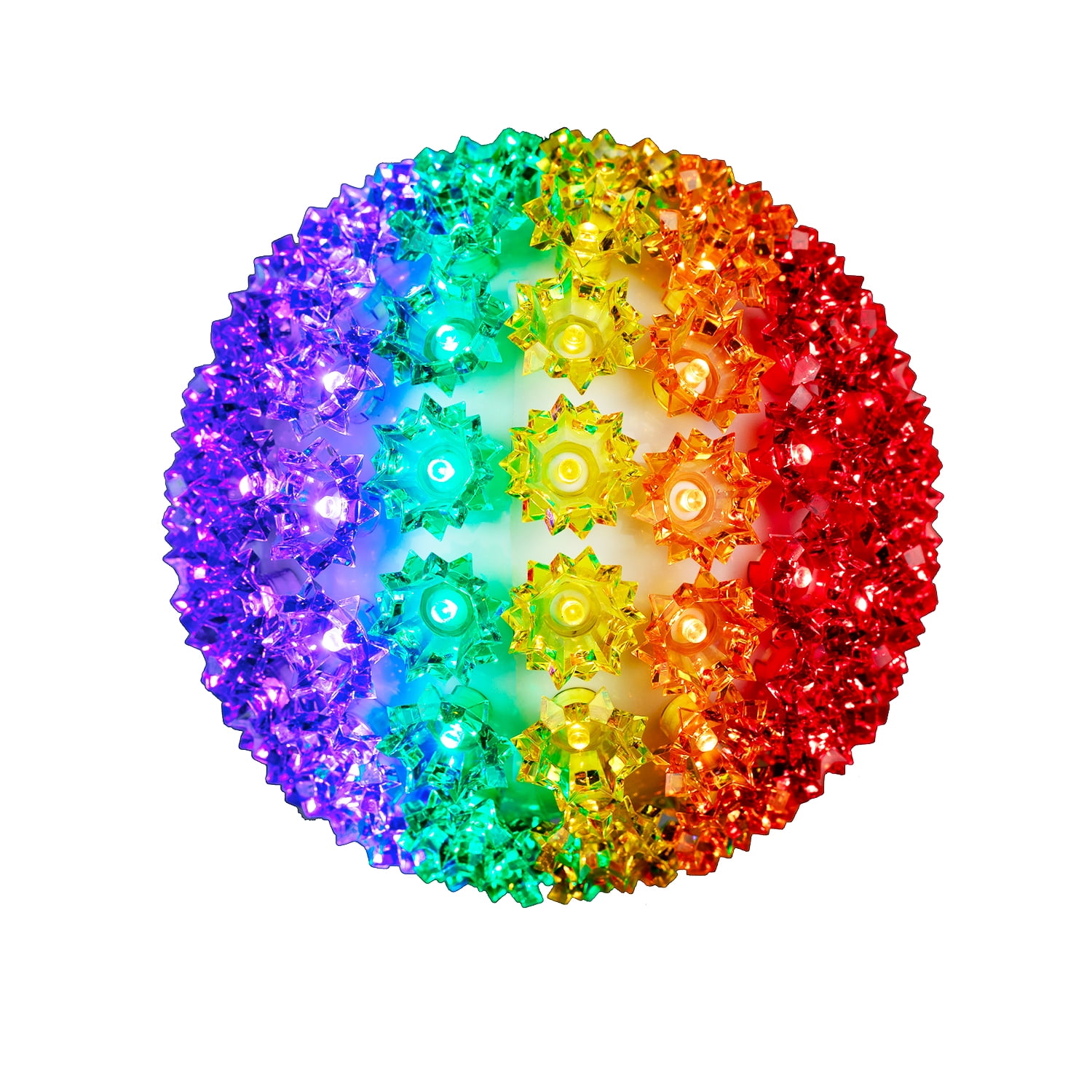 Novelty Lights 100 Rainbow Light Christmas LED Starlight Sphere, 7.5 ...