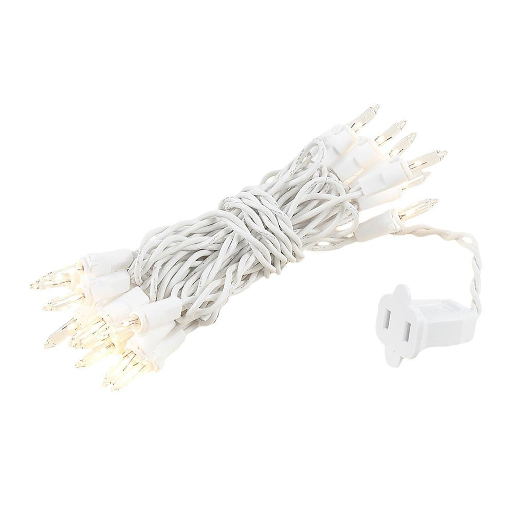 Novelty Lights 20 Light Clear Christmas Craft Mini Light Set, White ...