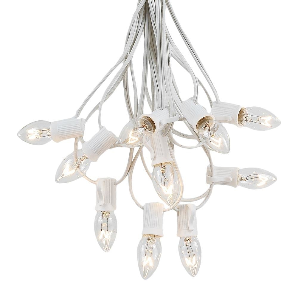 Novelty Lights 25 Feet C7 Clear Christmas String Light Set, Vintage ...