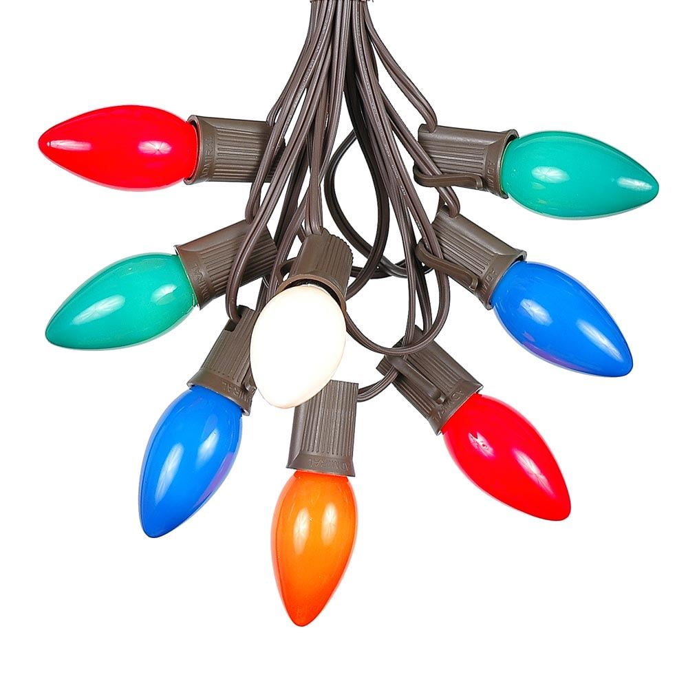Novelty Lights 25 Feet C9 Multicolor Christmas String Light Set ...