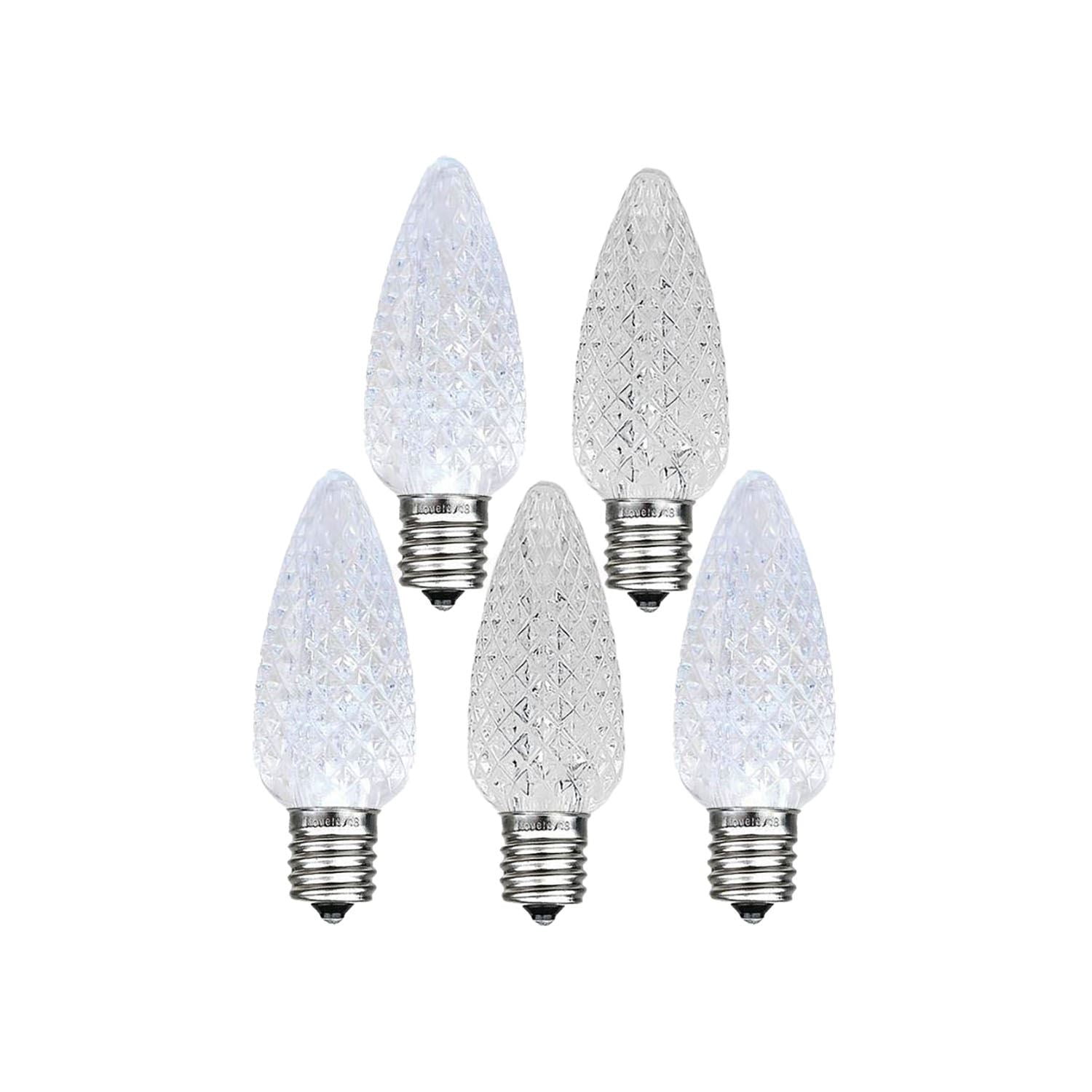 Novelty Lights 25 Pack C9 LED Twinkle Outdoor Christmas Replacement ...