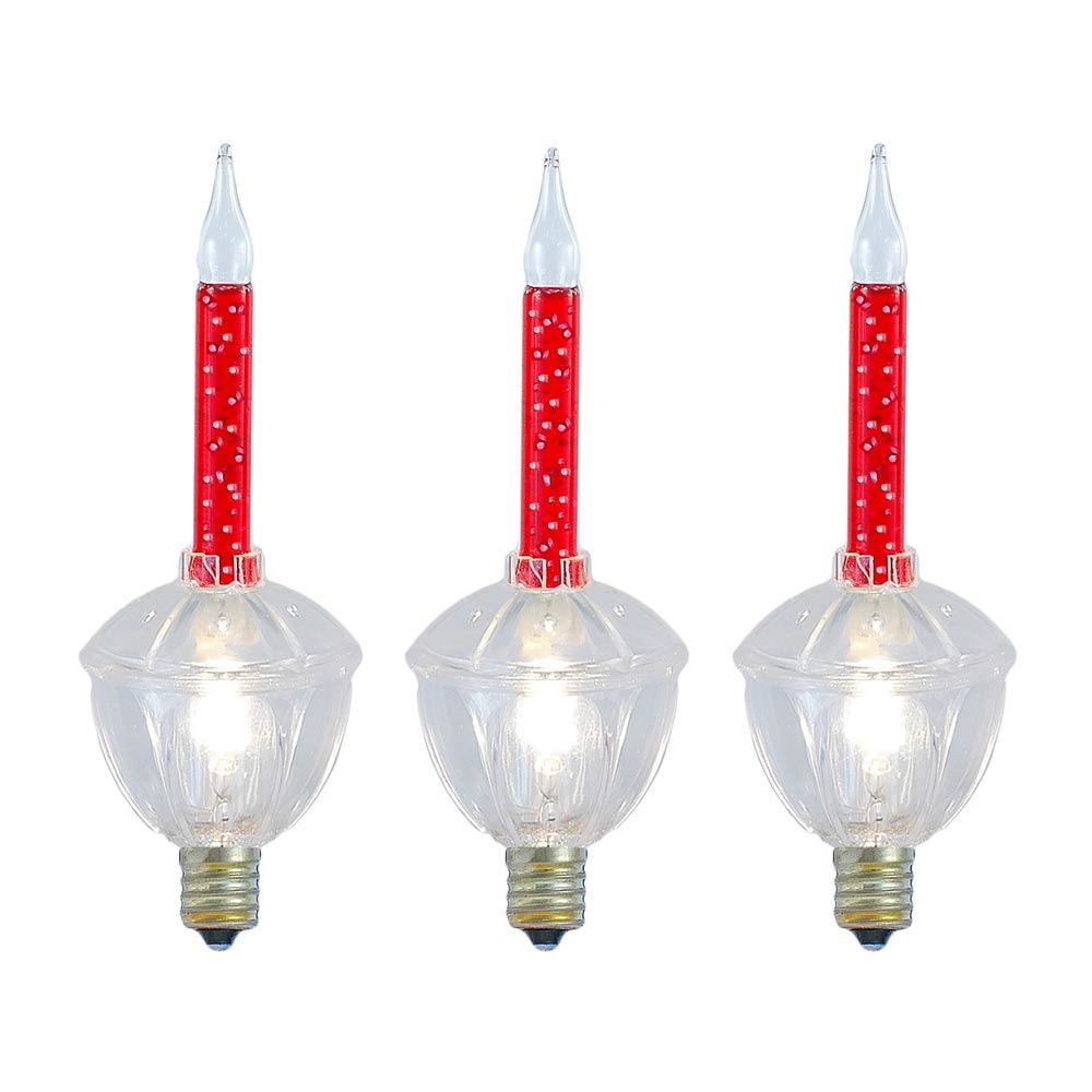 Novelty Lights 3 Light Traditional Christmas Bubble Light Replacement ...