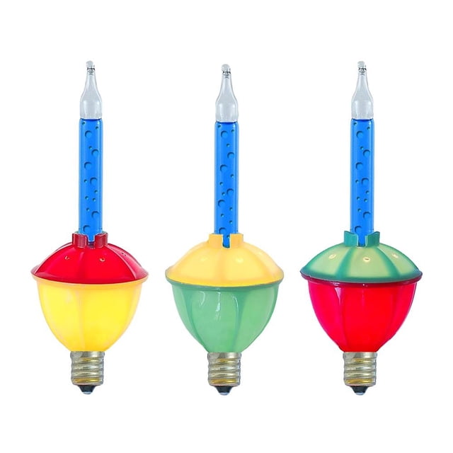 Novelty Lights 3 Pack Christmas Bubble Light Replacement Pack ...