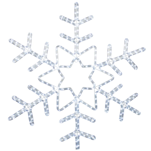 Novelty Lights 36" Pure White Christmas LED Snowflake Sculpture, Made ...