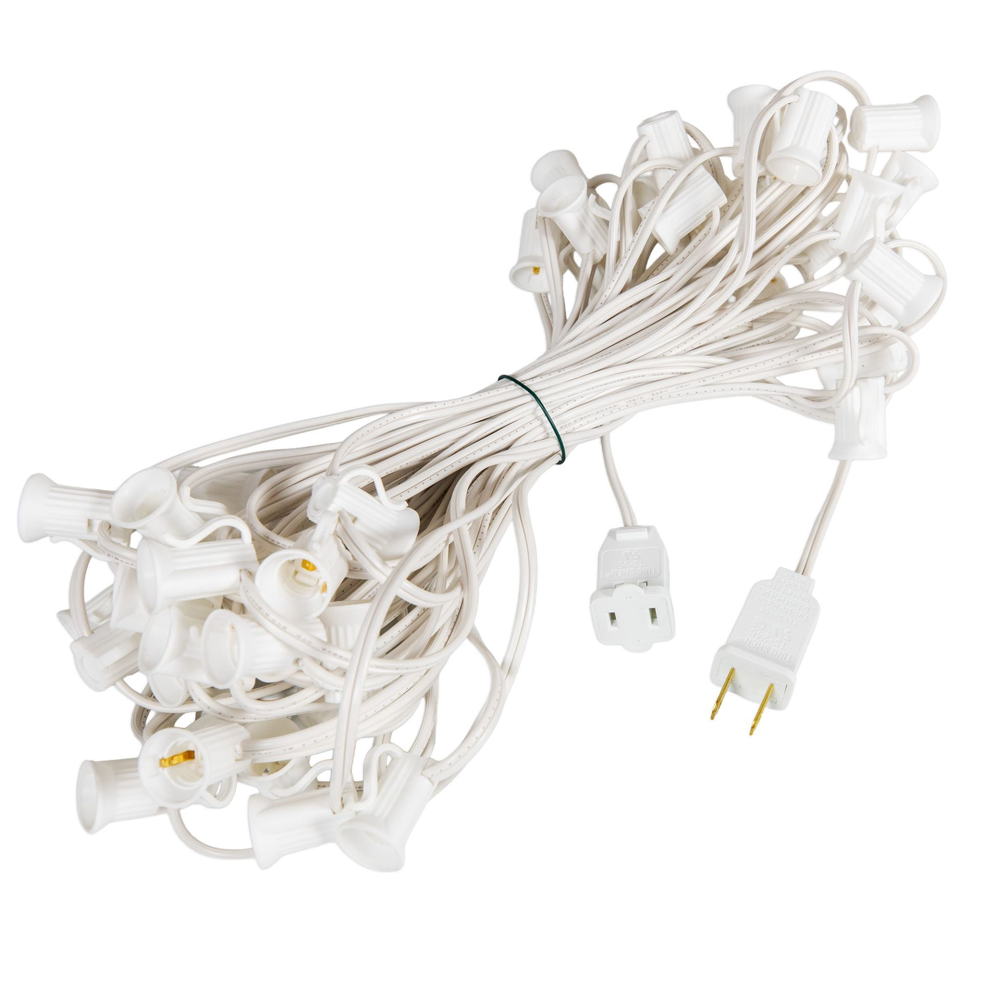 Novelty Lights 50 Feet C7/E12 Intermediate Base Christmas Stringer ...