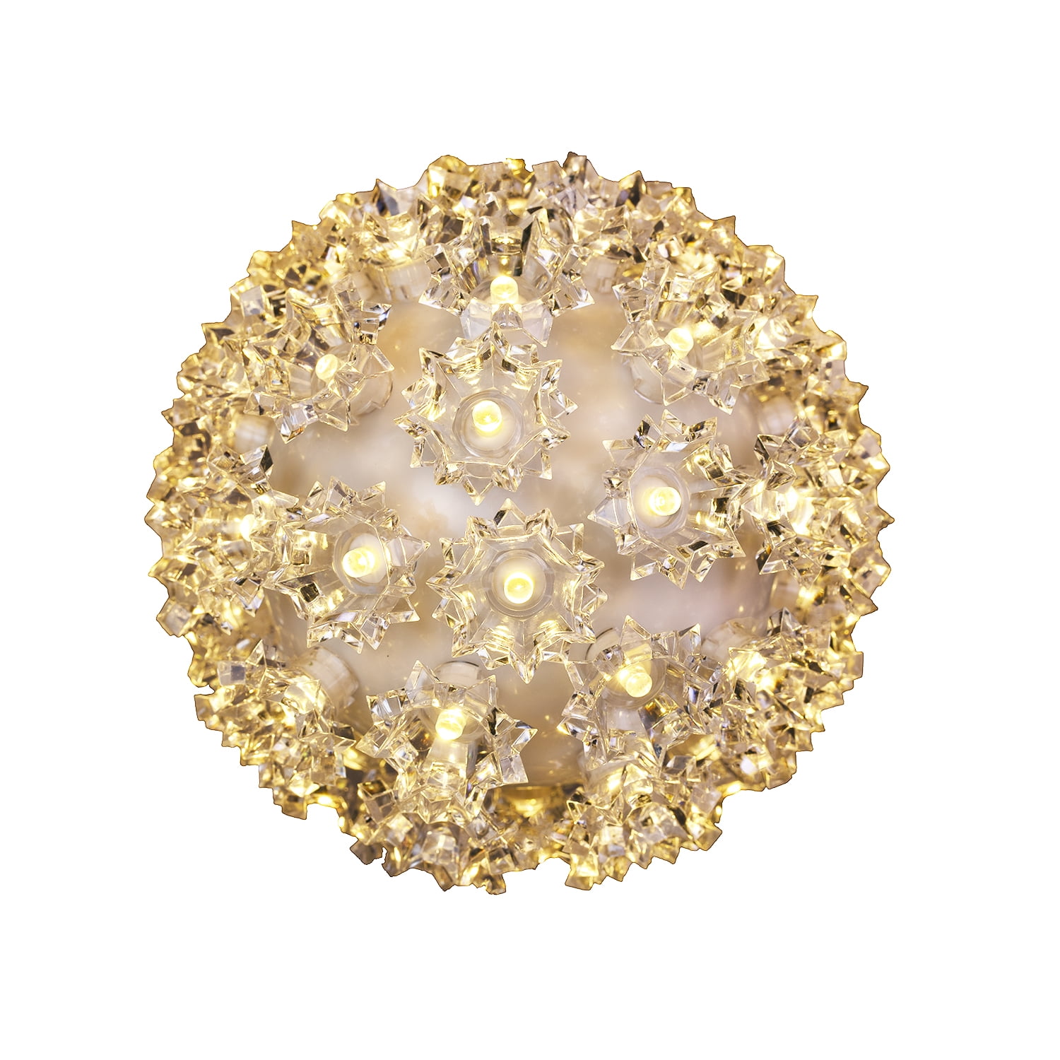 Novelty Lights 50 Light 6" Warm White LED Starlight Sphere with Power Supply, 12ft Power Cord ...