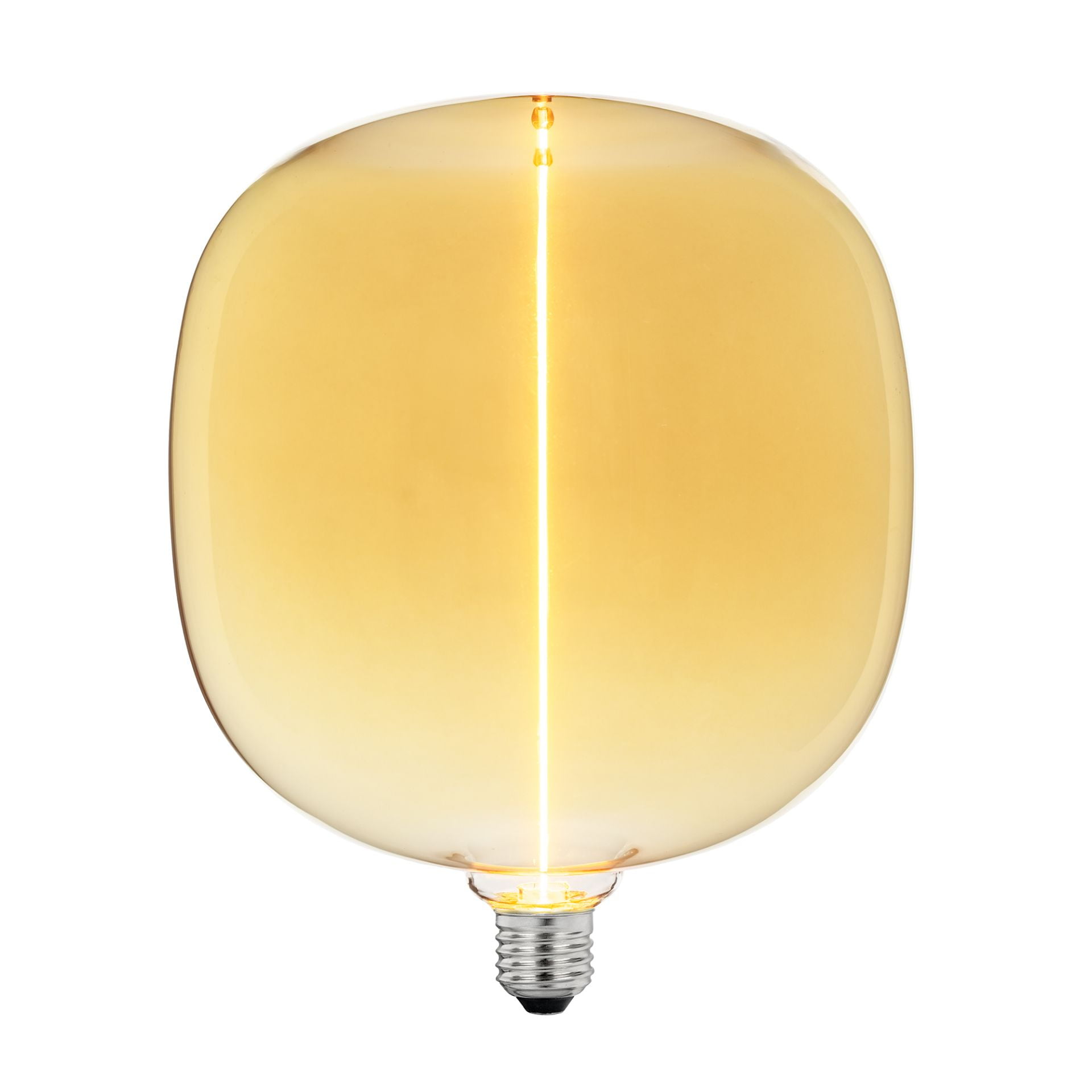 Novelty Lights 5W Gold Glass Large LED Edison Globe Light Bulb, 1-Pack ...