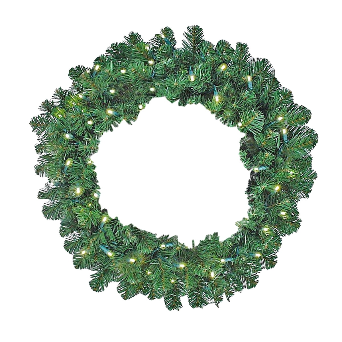 Novelty Lights 72″ Lighted Colorado Pine Wreath, Lush Pre-Lit Holiday ...