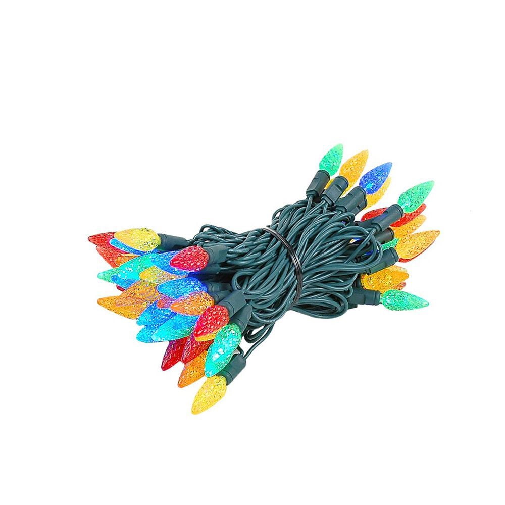 Novelty Lights C6 Coaxial 4-Pack 24 Feet 70 TrueTwinkle® Multicolor LED ...