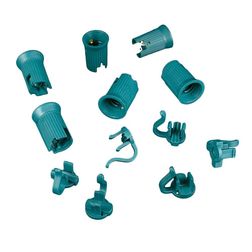 Novelty Lights C9 Green Light Bulb Sockets (50 Count) - Walmart.com