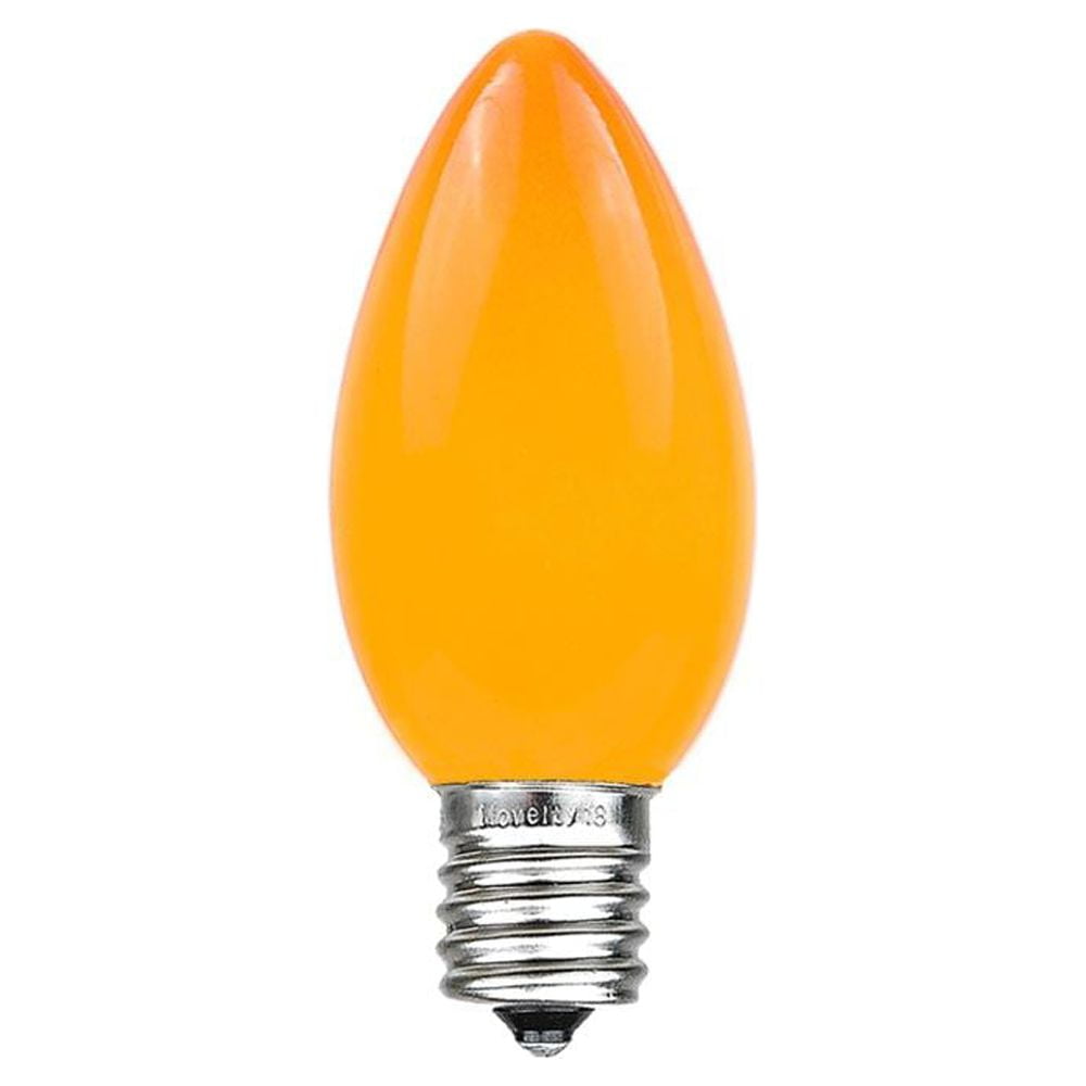 Novelty Lights Ceramic Orange C7 Incandescent Christmas Replacement ...