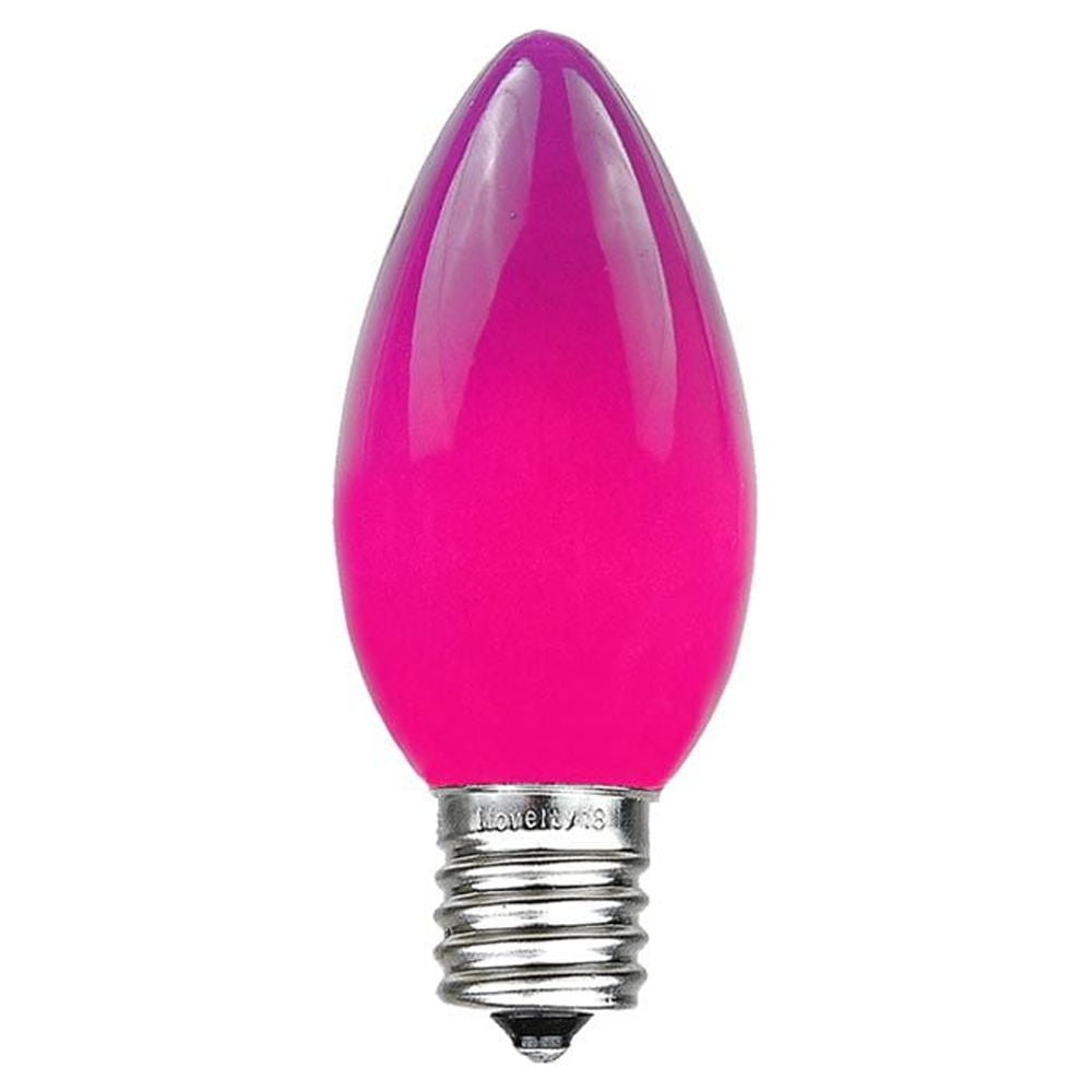 Novelty Lights Ceramic Purple C7 Incandescent Traditional Vintage ...
