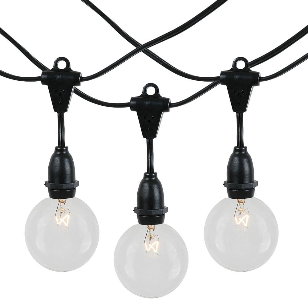 Novelty Lights Clear Incandescent Globe Outdoor String Lights with 25 ...