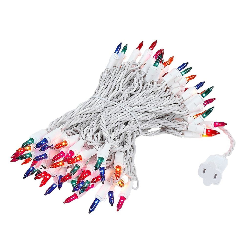 Novelty Lights Multicolored 100 Light Incandescent Mini Christmas ...