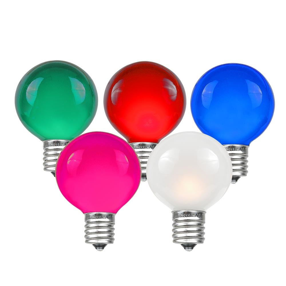 Novelty Lights Multicolored G50 Globe Hanging Outdoor String Light ...