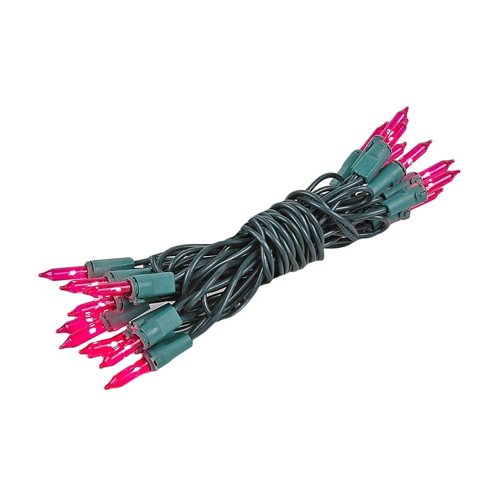 Novelty Lights Pink 20 Light Incandescent Craft Mini Christmas String ...